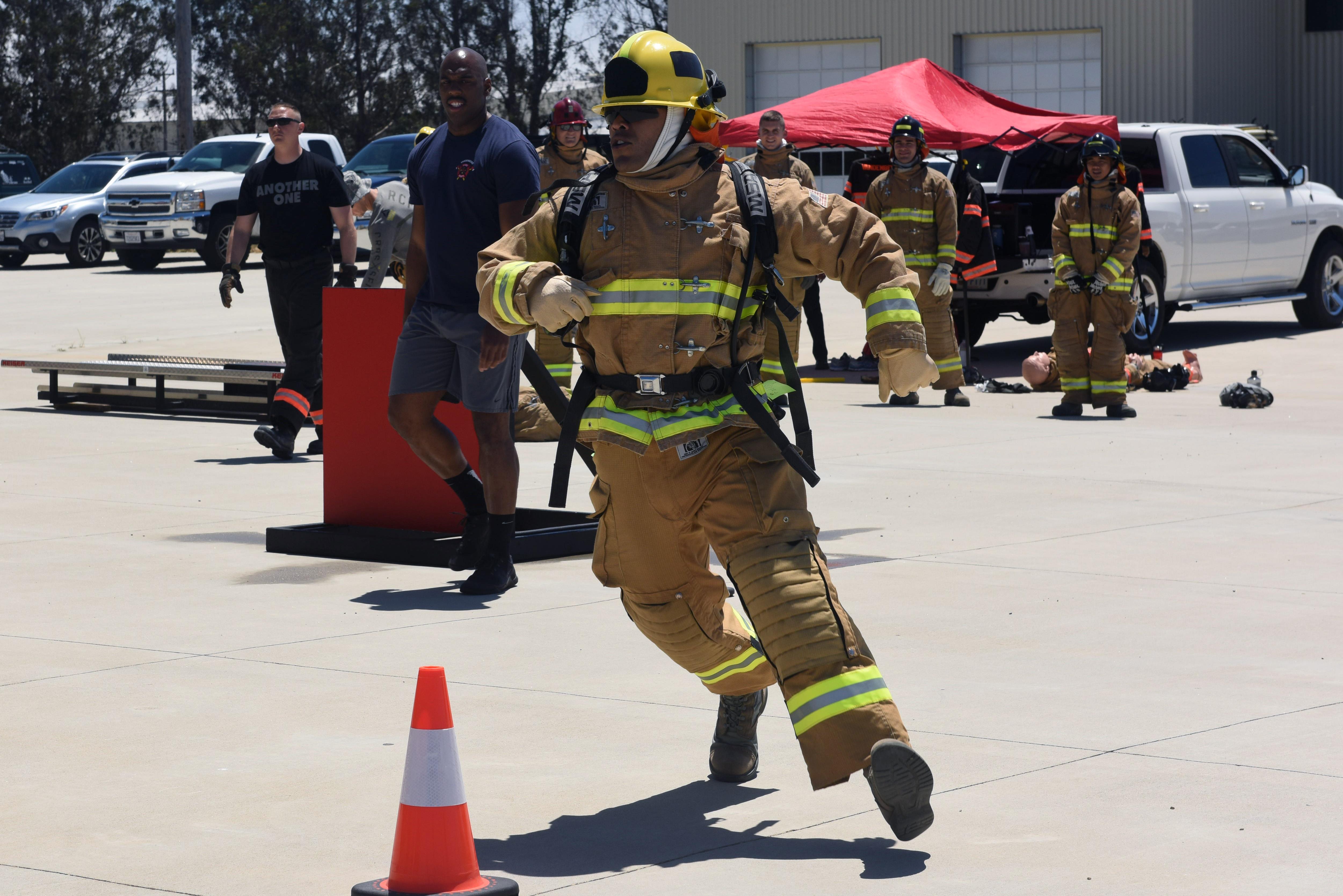 CES officers step into firefighters’ world > Vandenberg Space Force ...