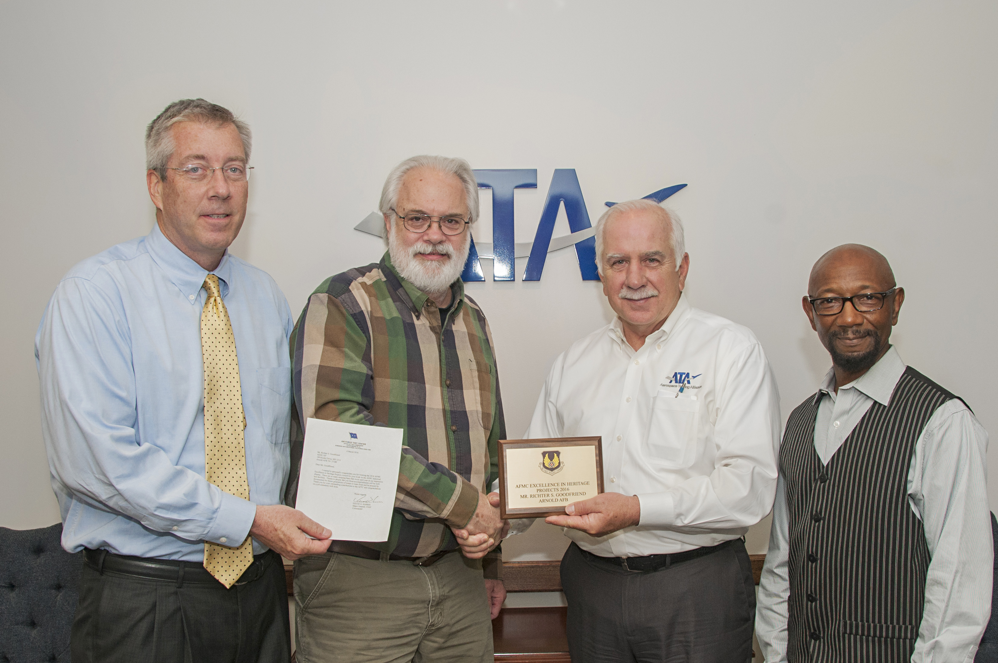 Rumley and Goodfriend receive AFMC award > Arnold Air Force Base ...