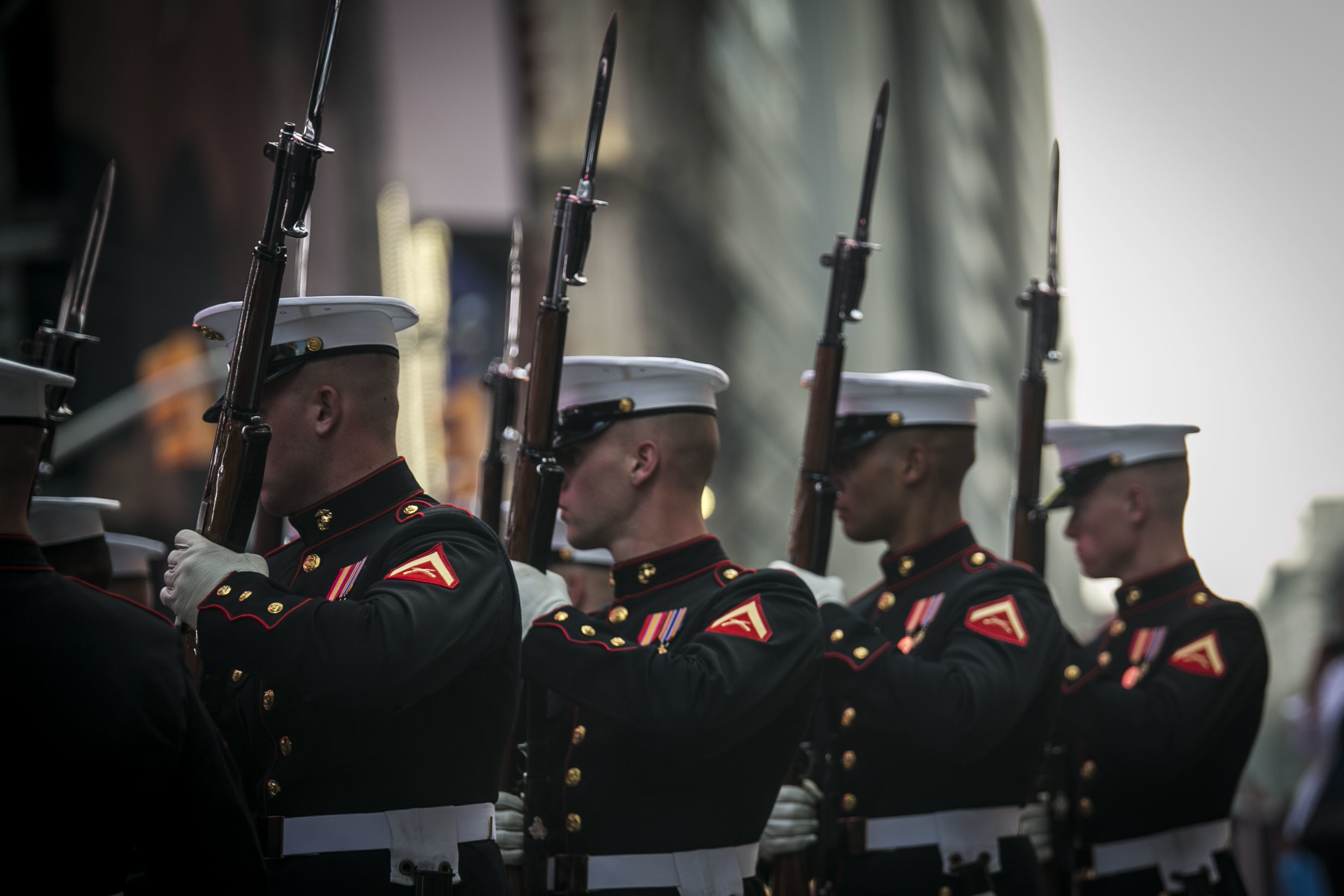 Battle Color Detachment performs at Times Square