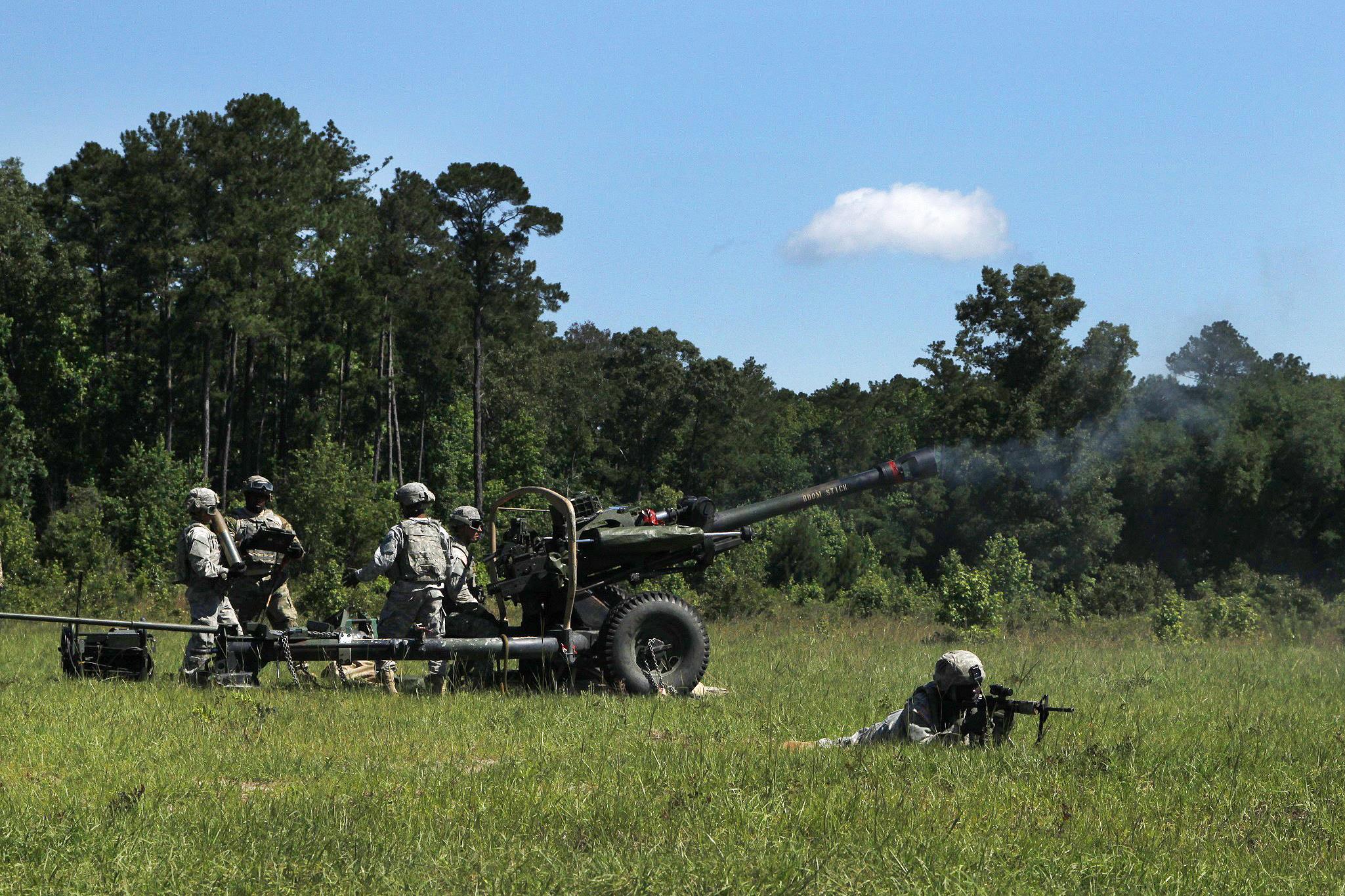 Howitzer Firing