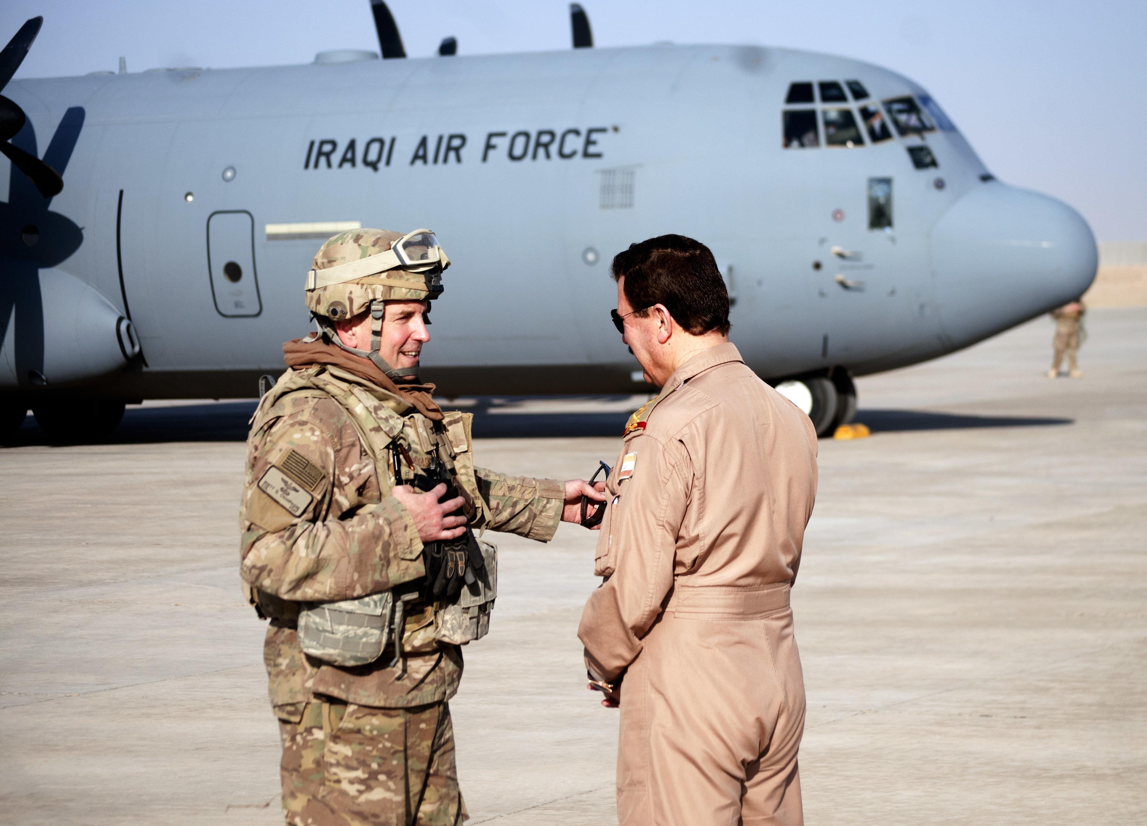 Iraqi Air Force Lands at Qayarrah West Airfield