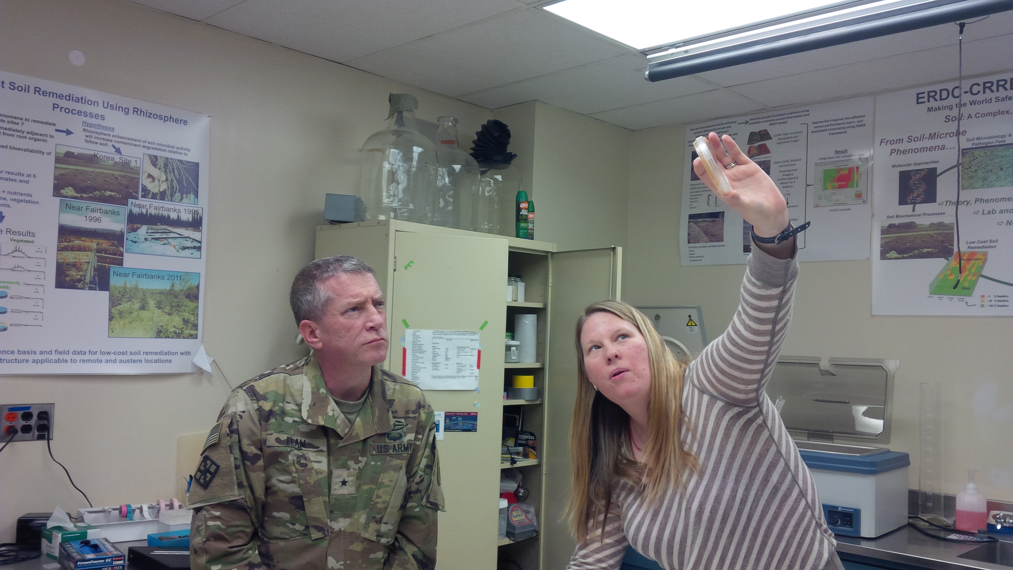 ERDC-CRREL microbiologist briefs Army one-star on importance of ancient ...