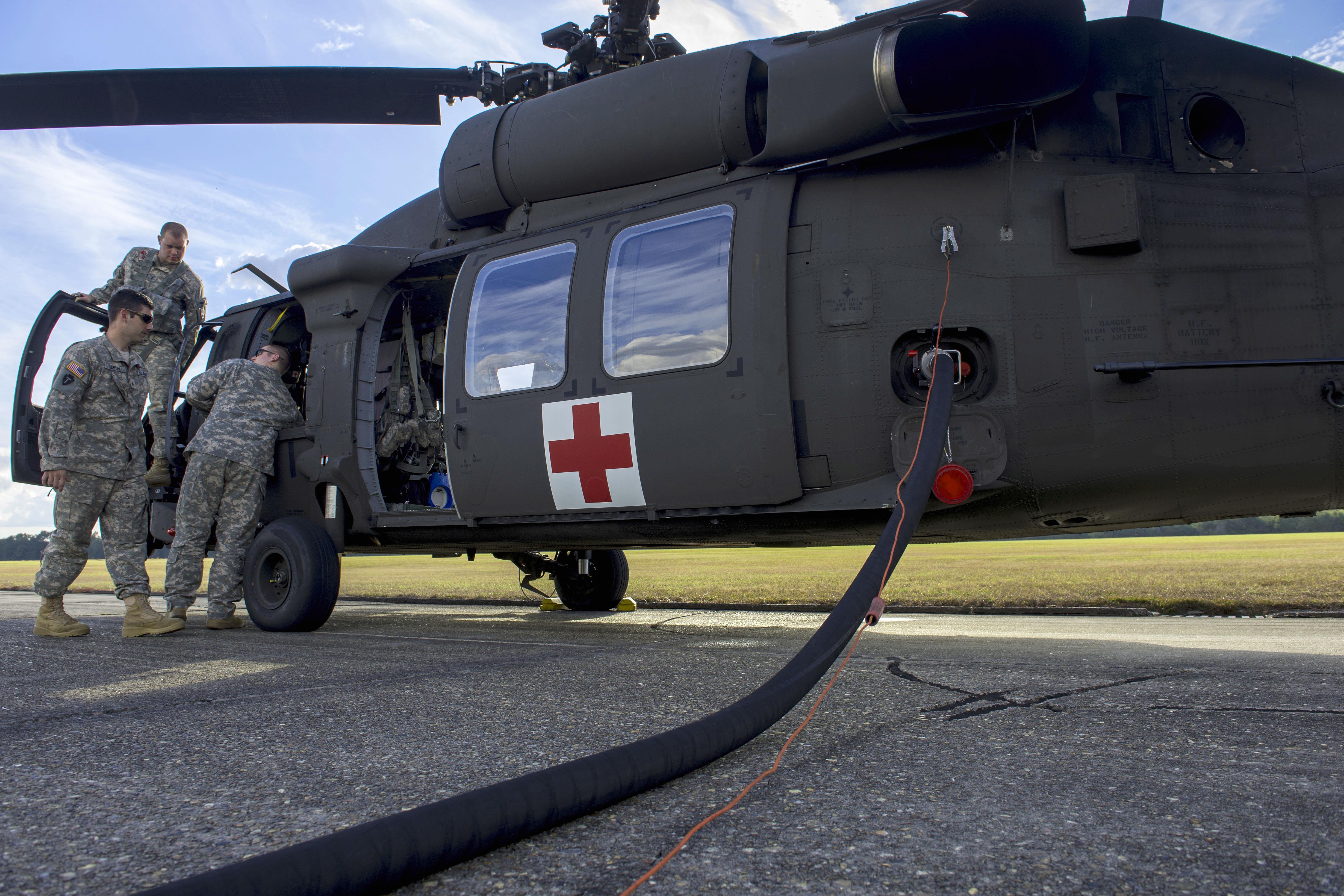 Refueling A Black Hawk