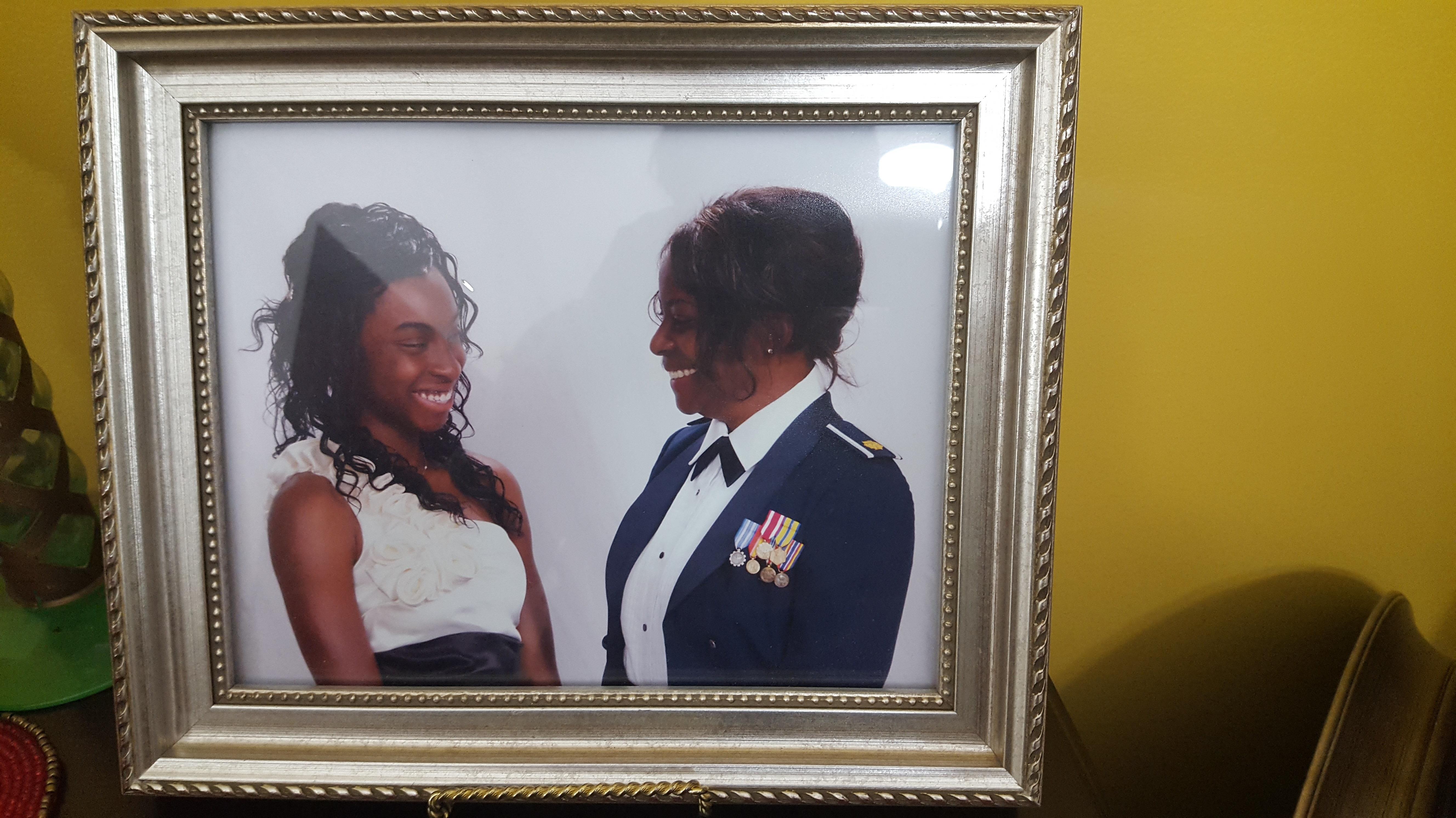 Devine Jackson and Maj. Adrienne Clark