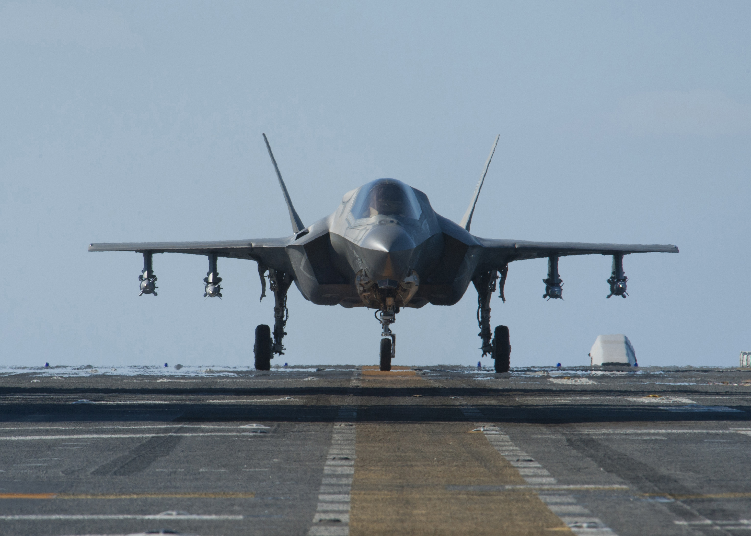 F-35B Lightning II Aircraft land aboard USS America for Developmental ...