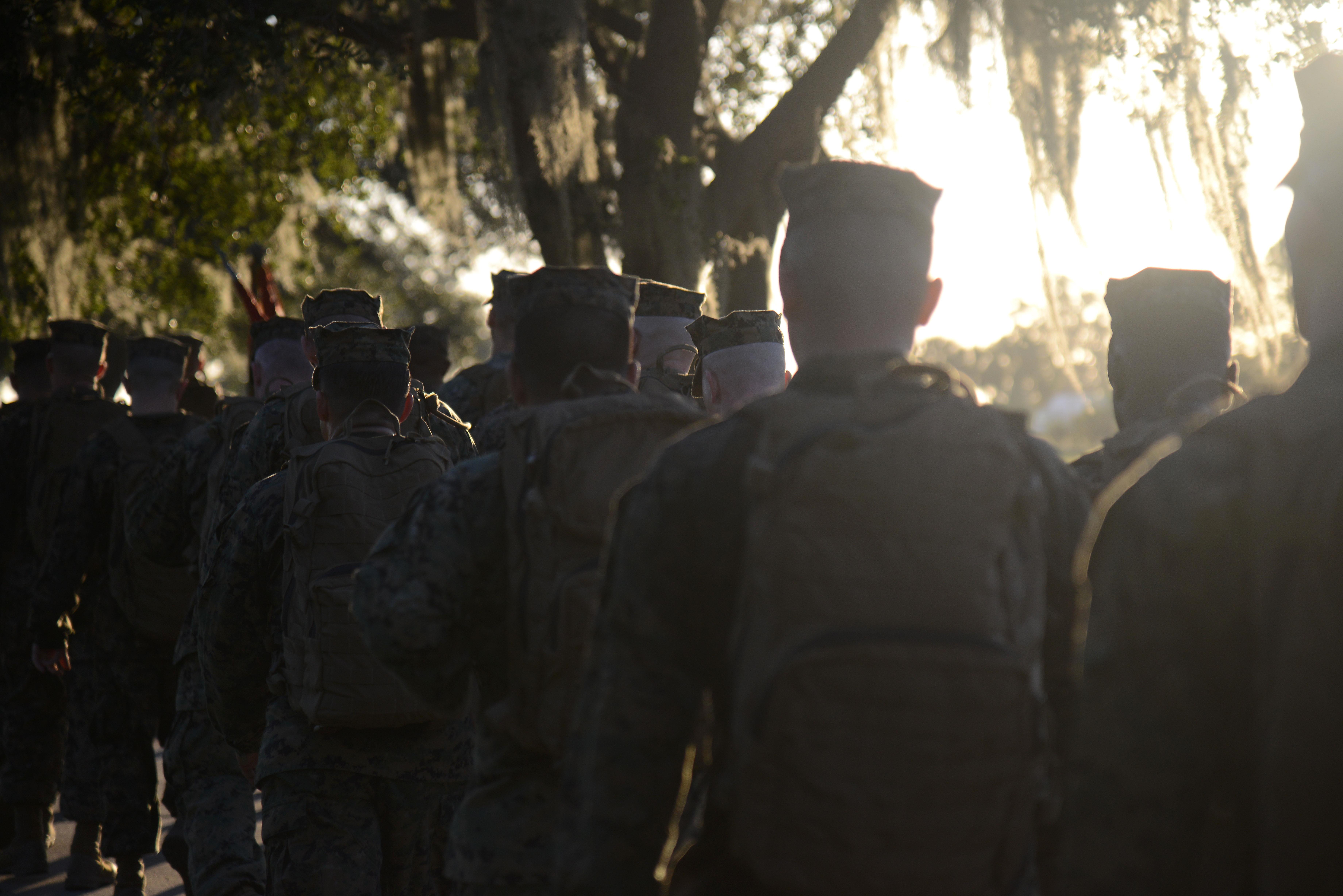 MARCENT marches for Marine corps 241st birthday