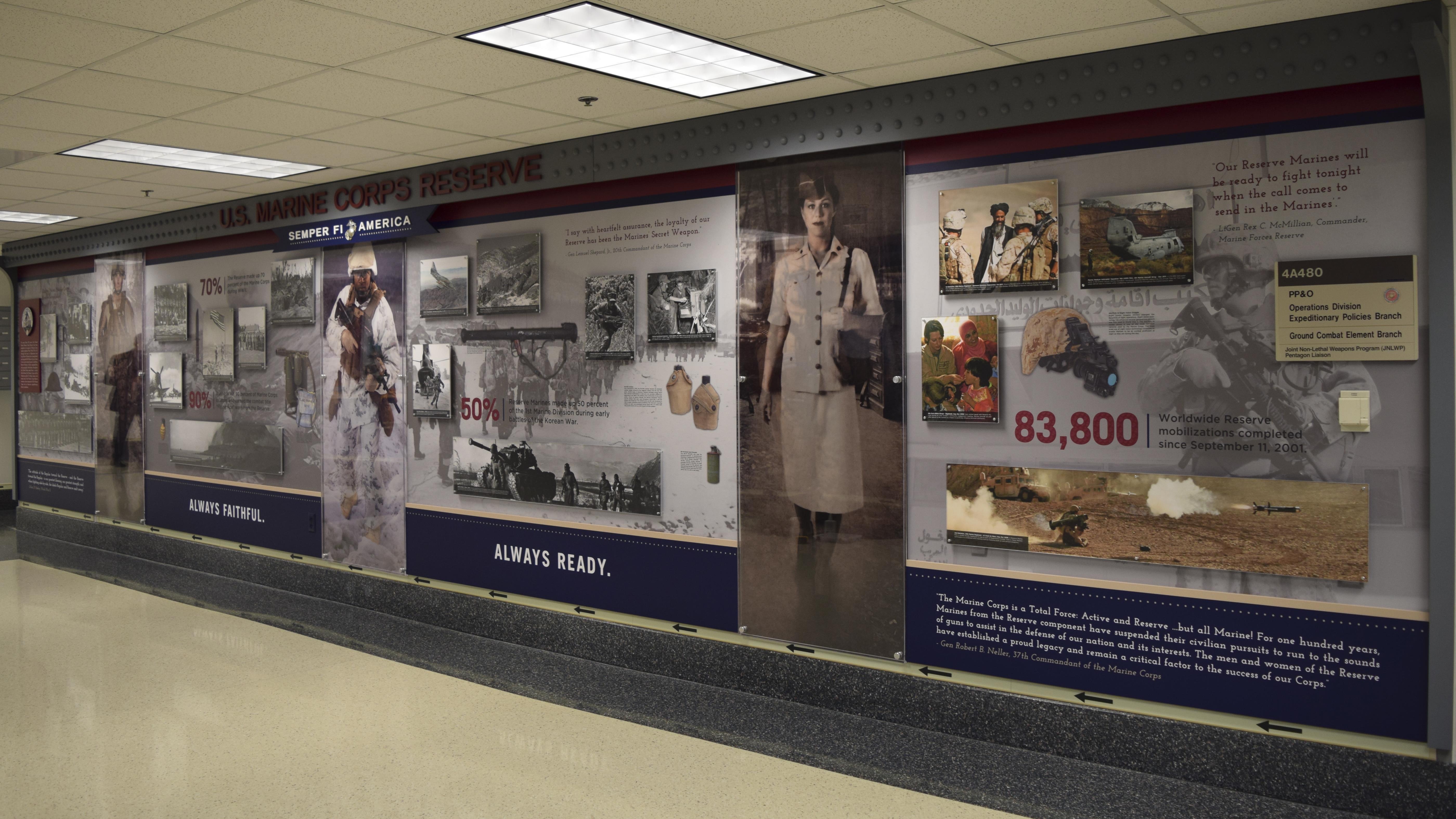 Marine Corps Reserve Centennial exhibit unveiled at Pentagon > United ...
