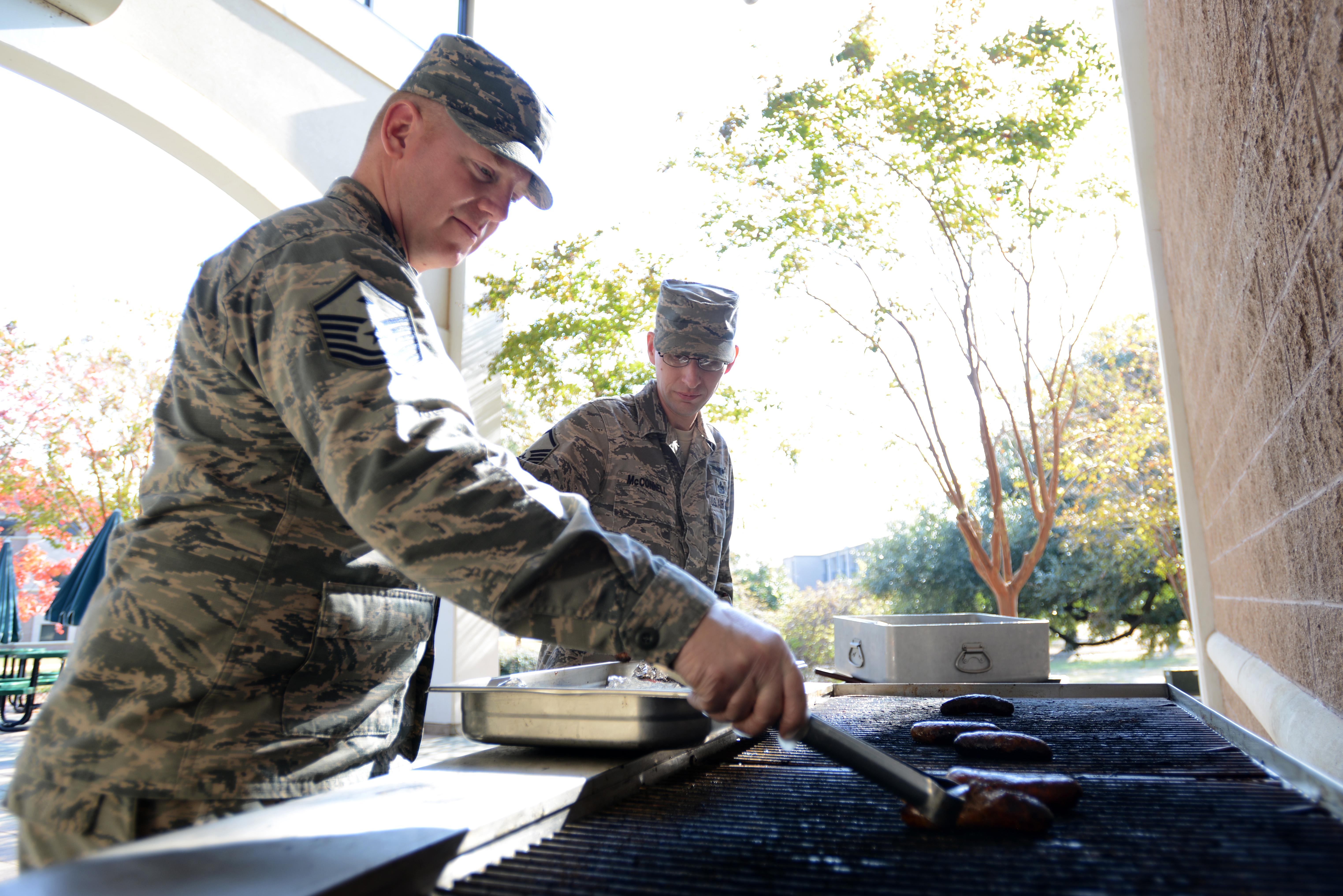 Bringing the bratwurst: 20th FW first sergeants bring food to the fight ...