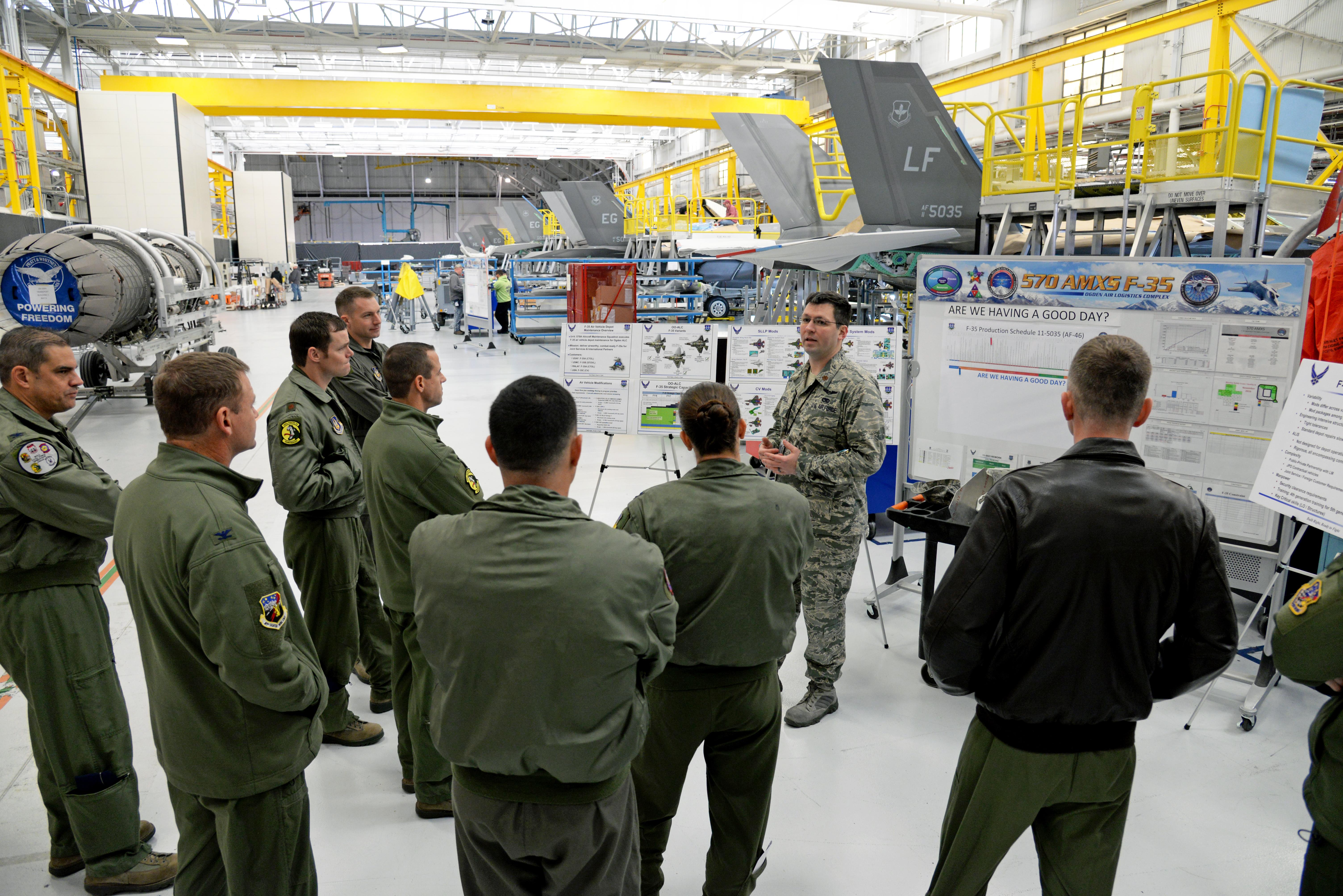 Pilots get big-picture look at F-35 maintenance > Hill Air Force Base ...
