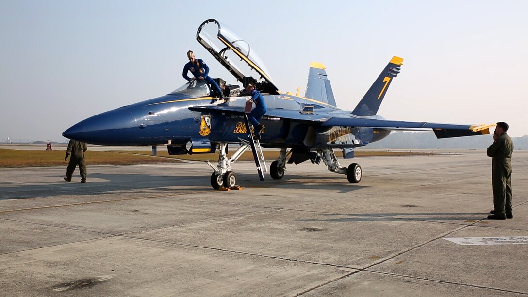 Blue Angels visit Fightertown