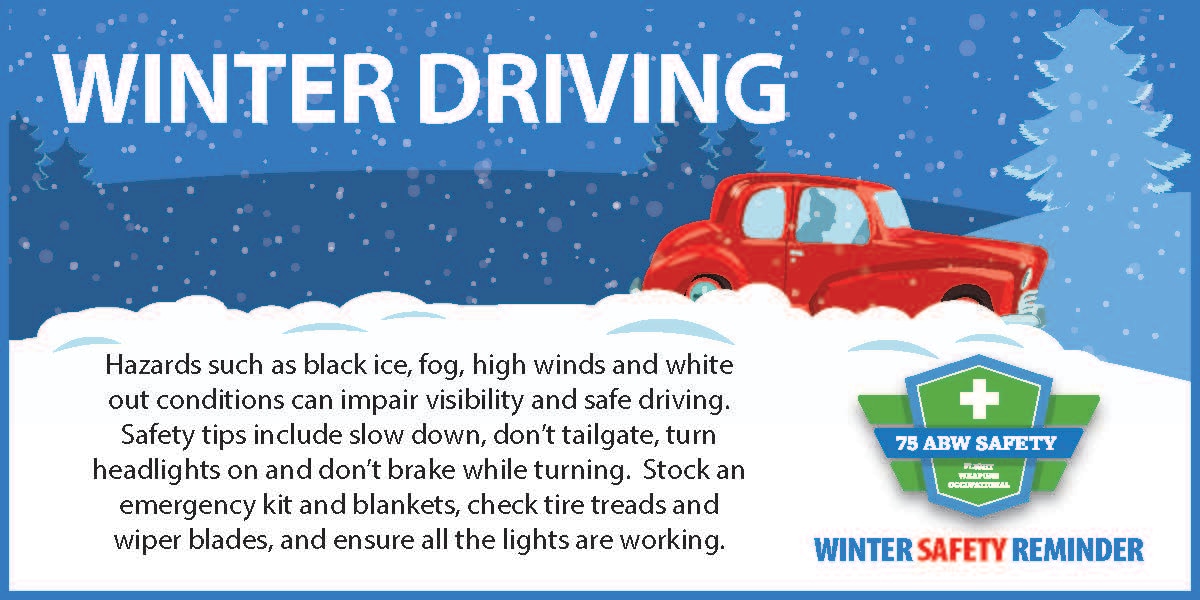 winter driving poster