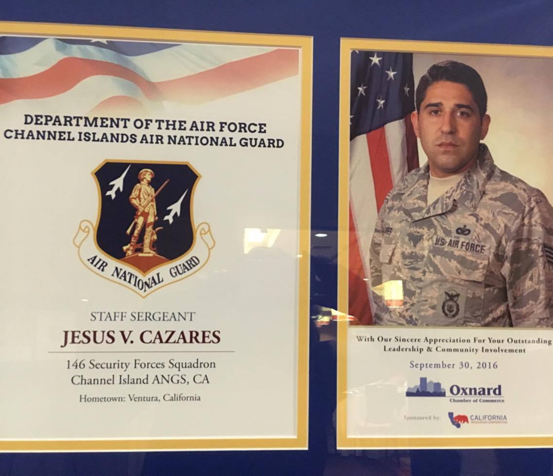 Staff Sgt. Jesus Cazares recognized for outstanding achievement by ...