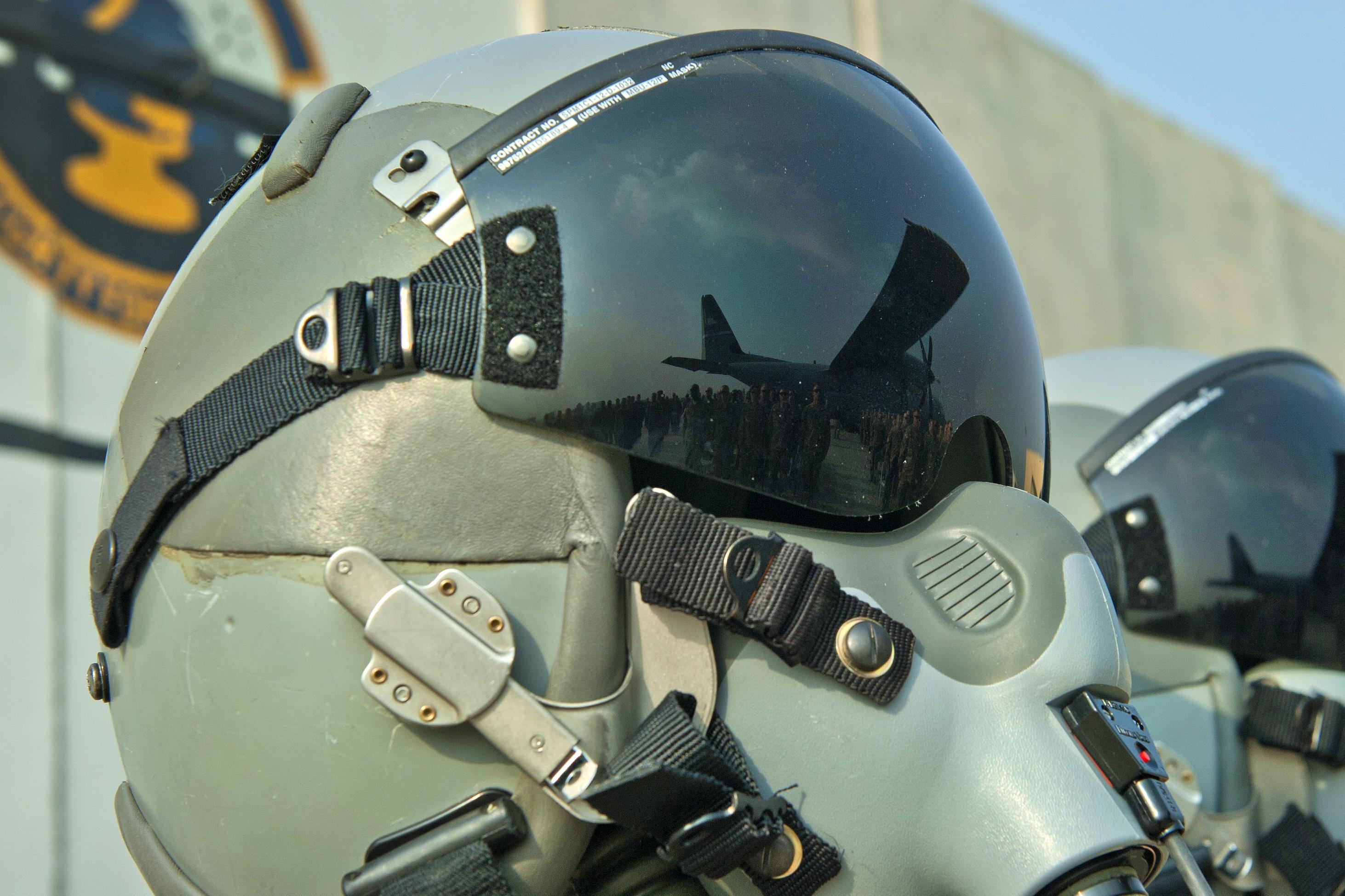 Pilot Helmet Reflection