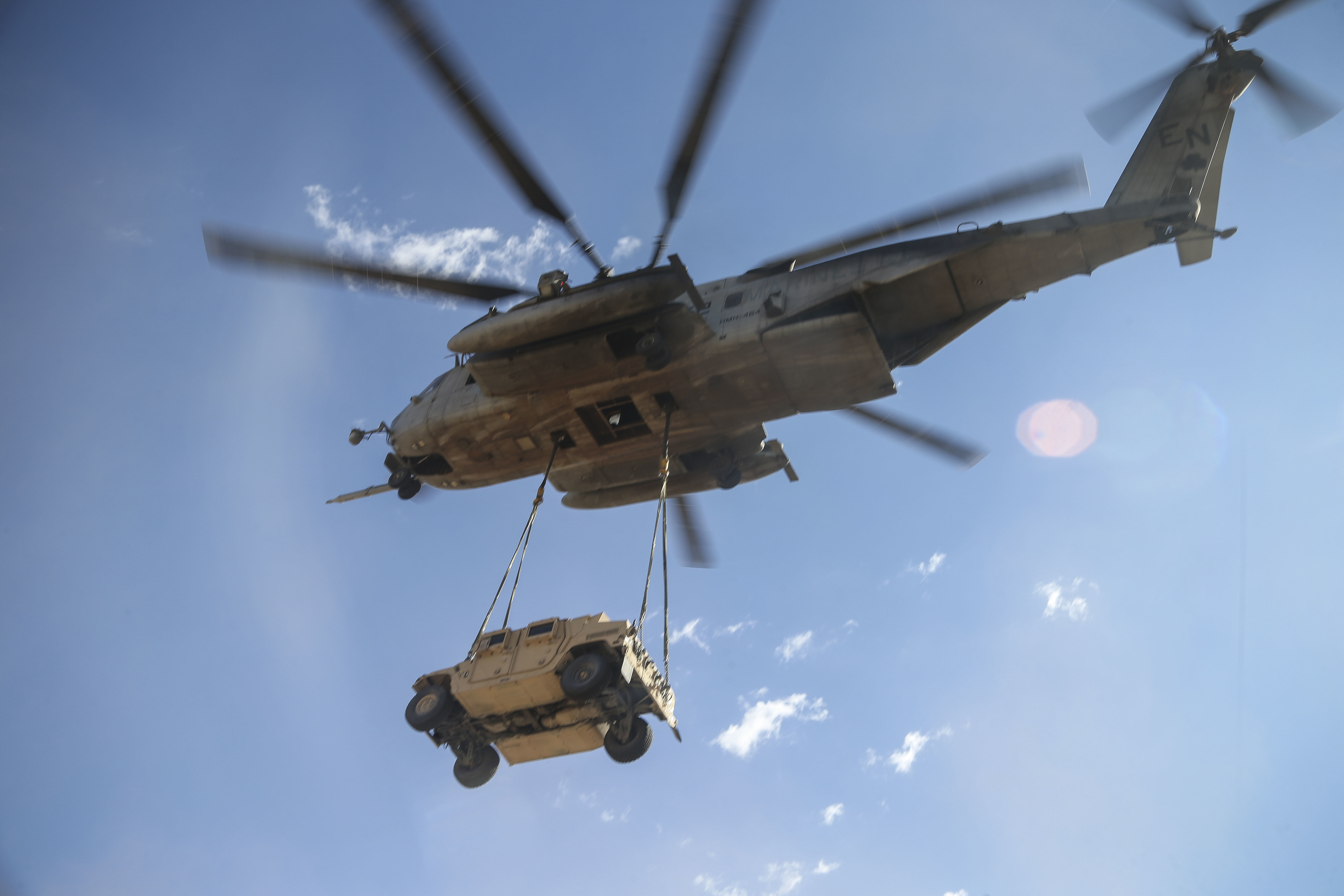 Slingloading A Humvee | U.S. Department of War