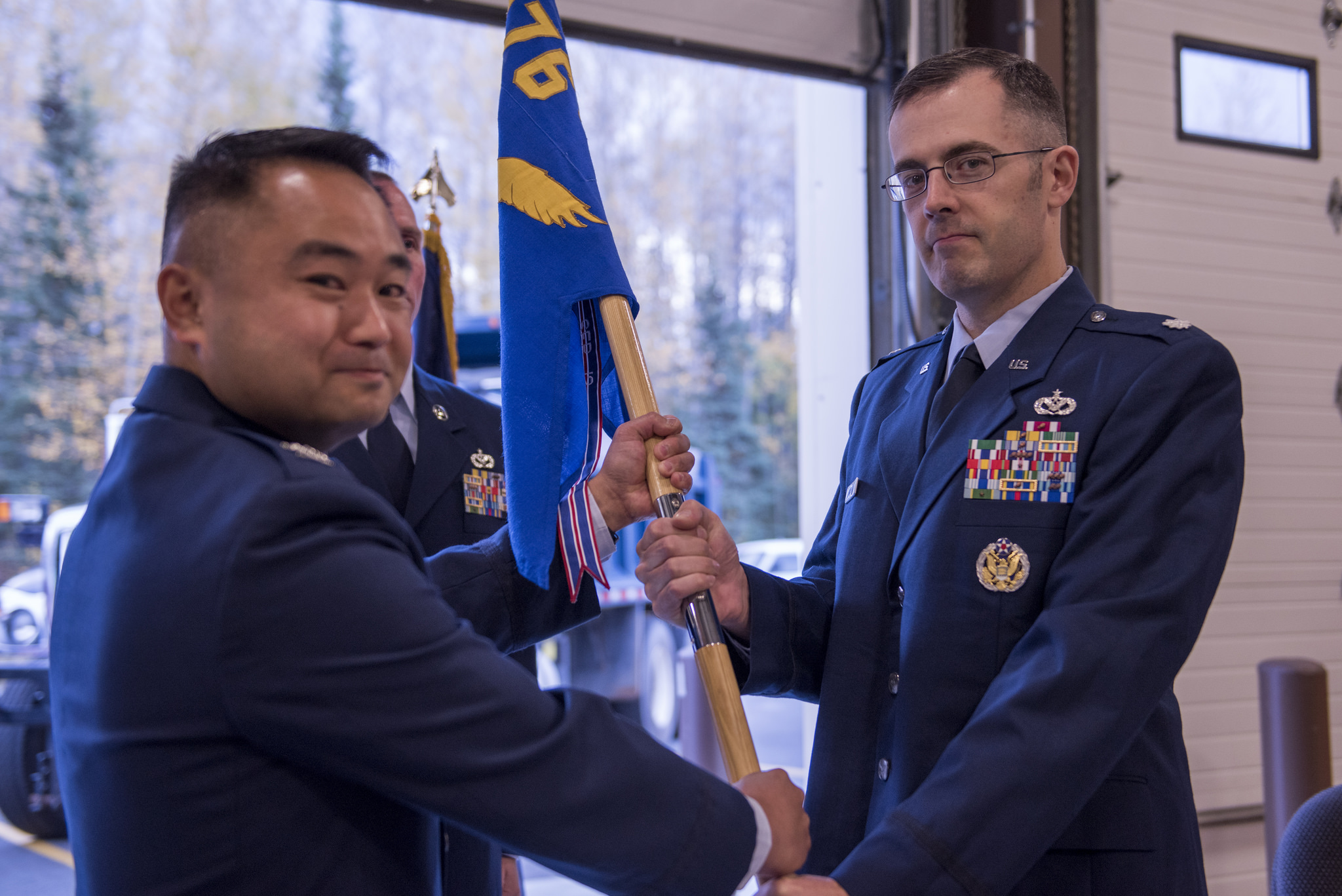Alaska Air Guard civil engineer personnel receive new commander
