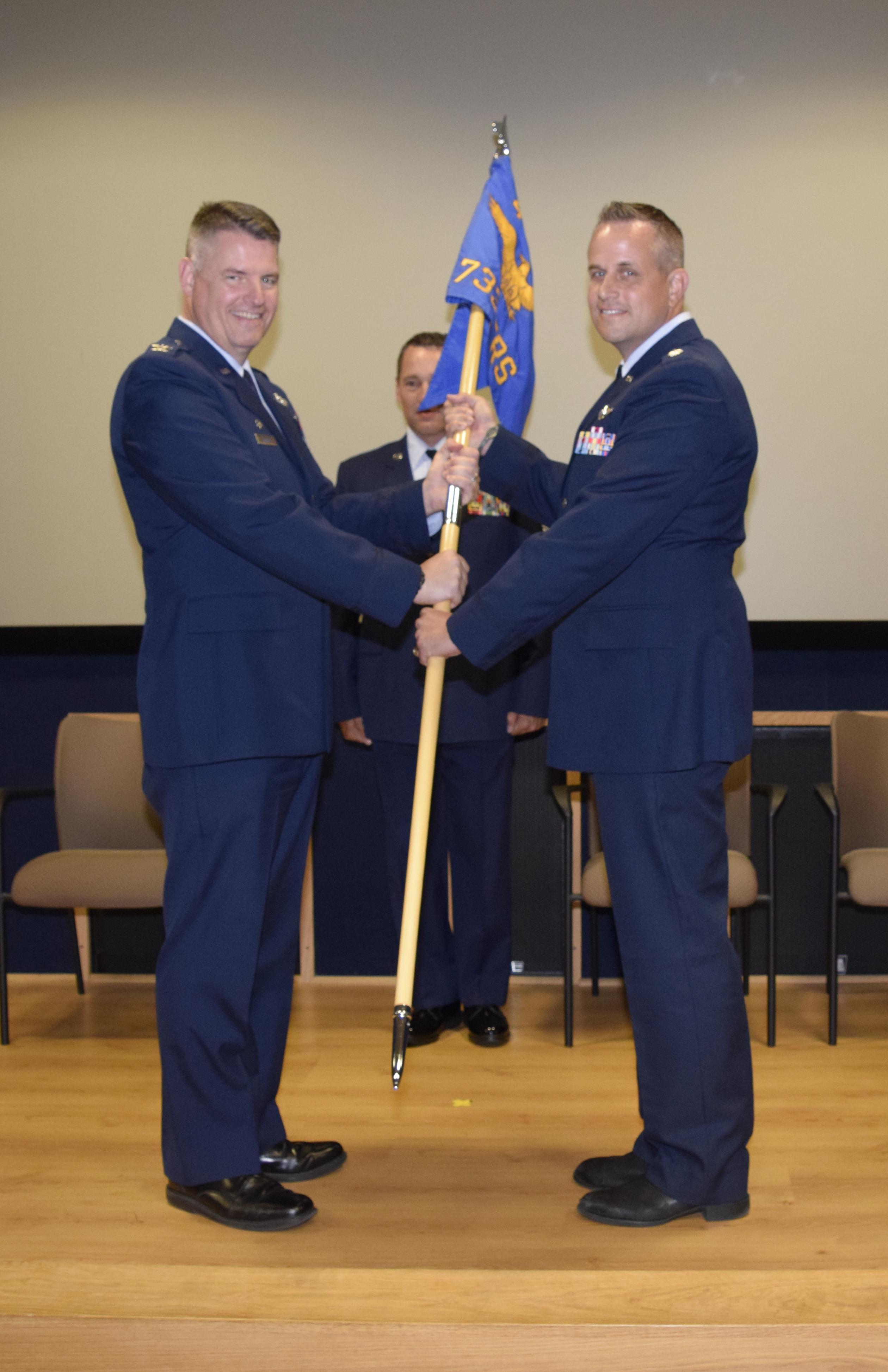 Mulkey takes command of 733rd TRS > 433rd Airlift Wing > Article Display