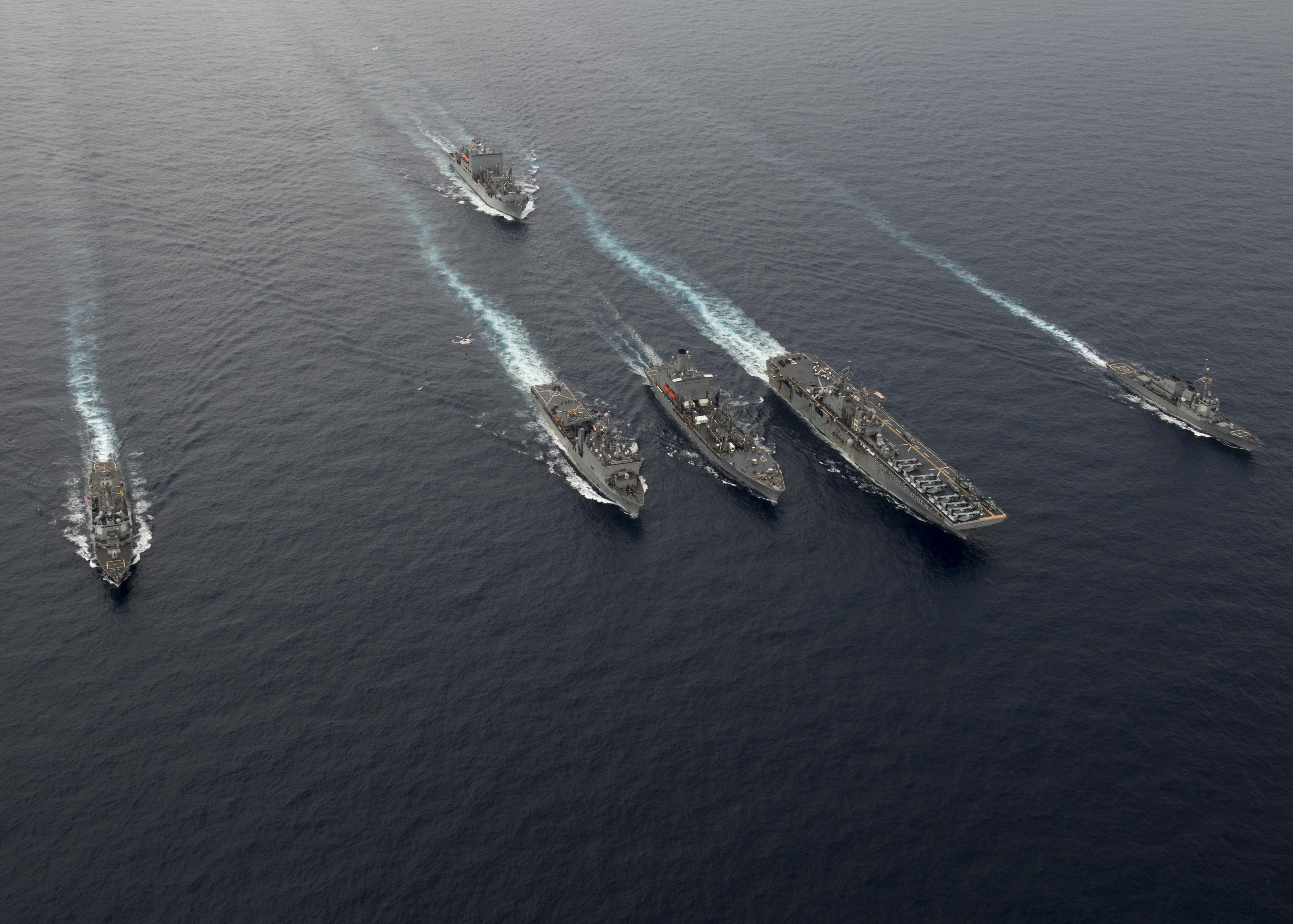 Bonhomme Richard Expeditionary Strike Group Conducts Drills in South ...