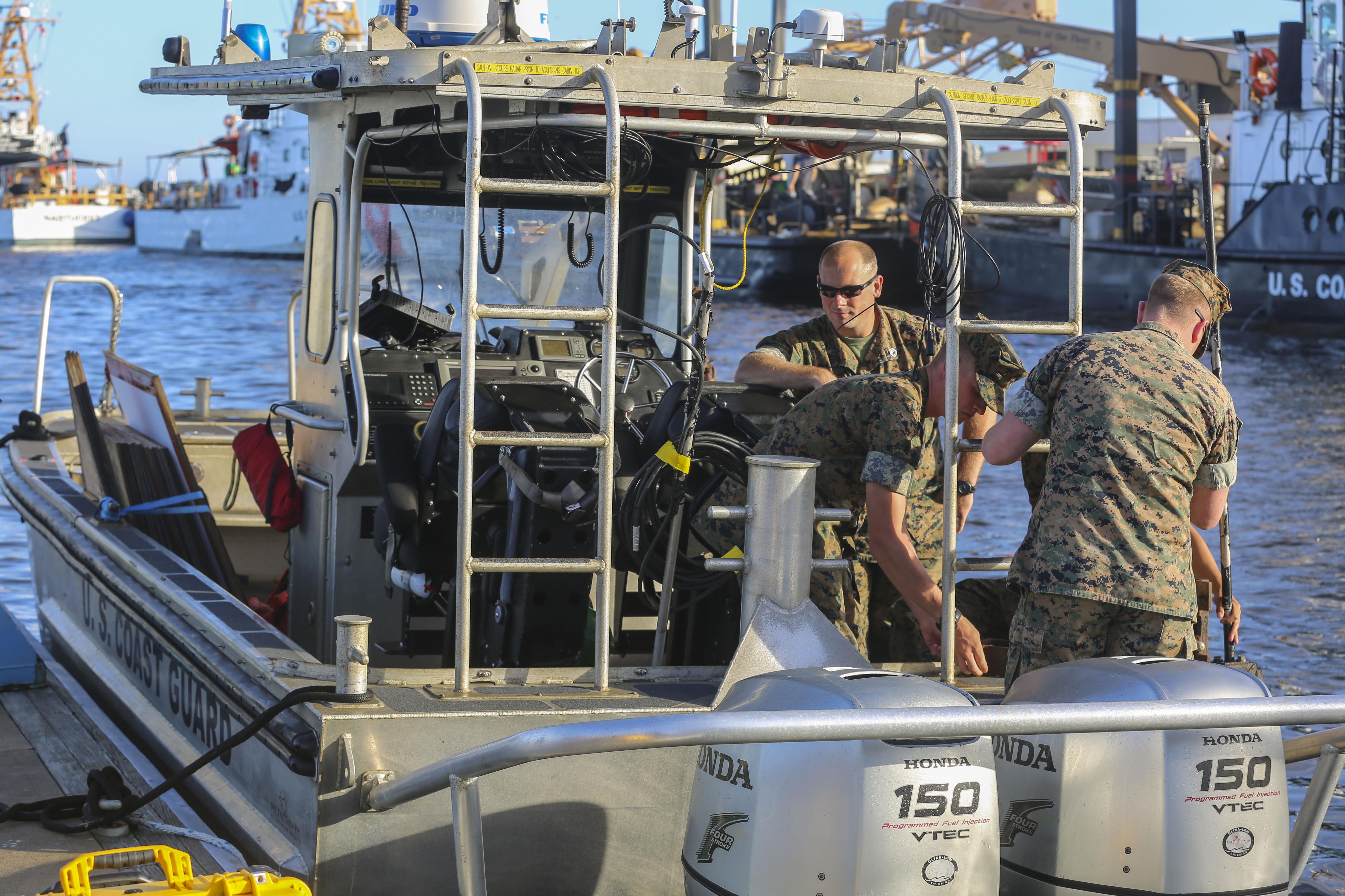 Marines go underway with Coast Guard