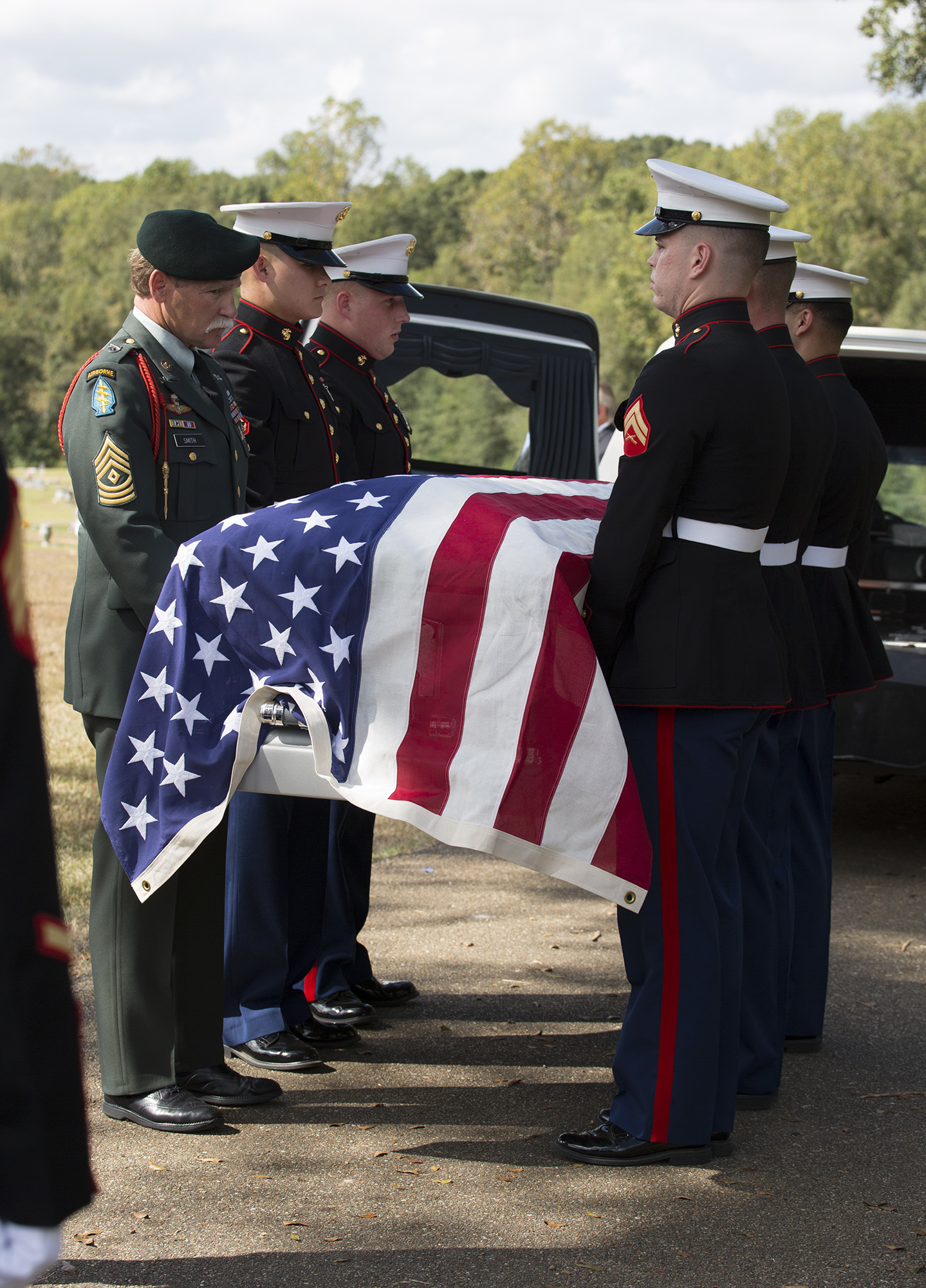 WWII Marine laid to rest in Mississippi