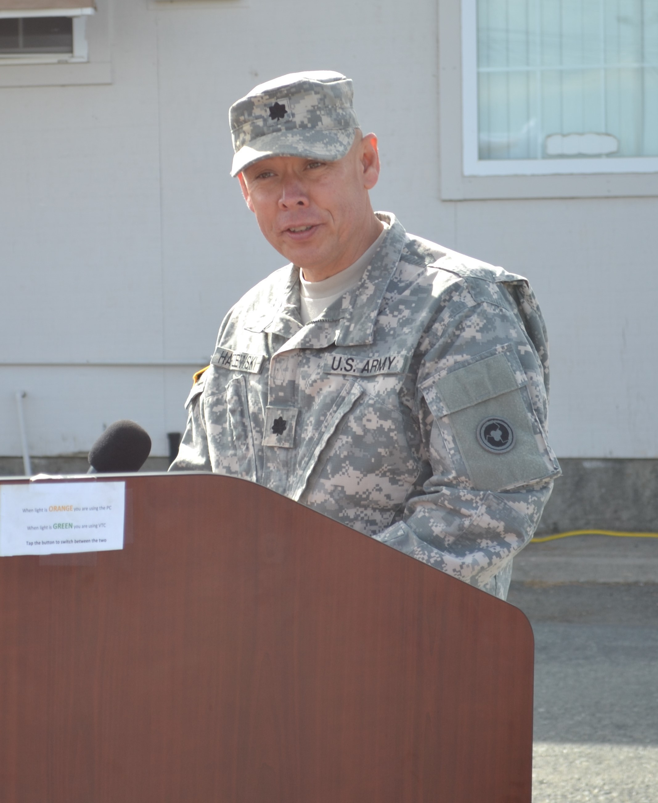 Lt. Col. Harzewski assumes command of the 483rd TC BN