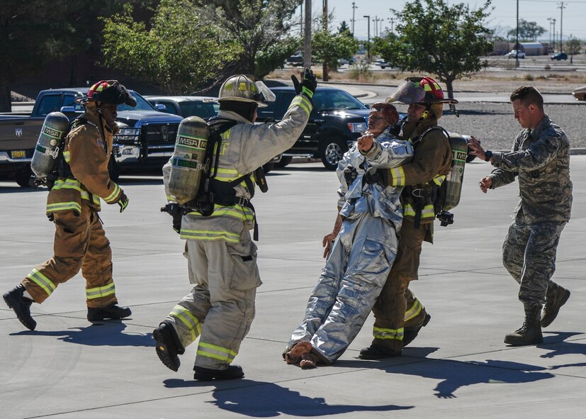 Firefighters teach fire safety