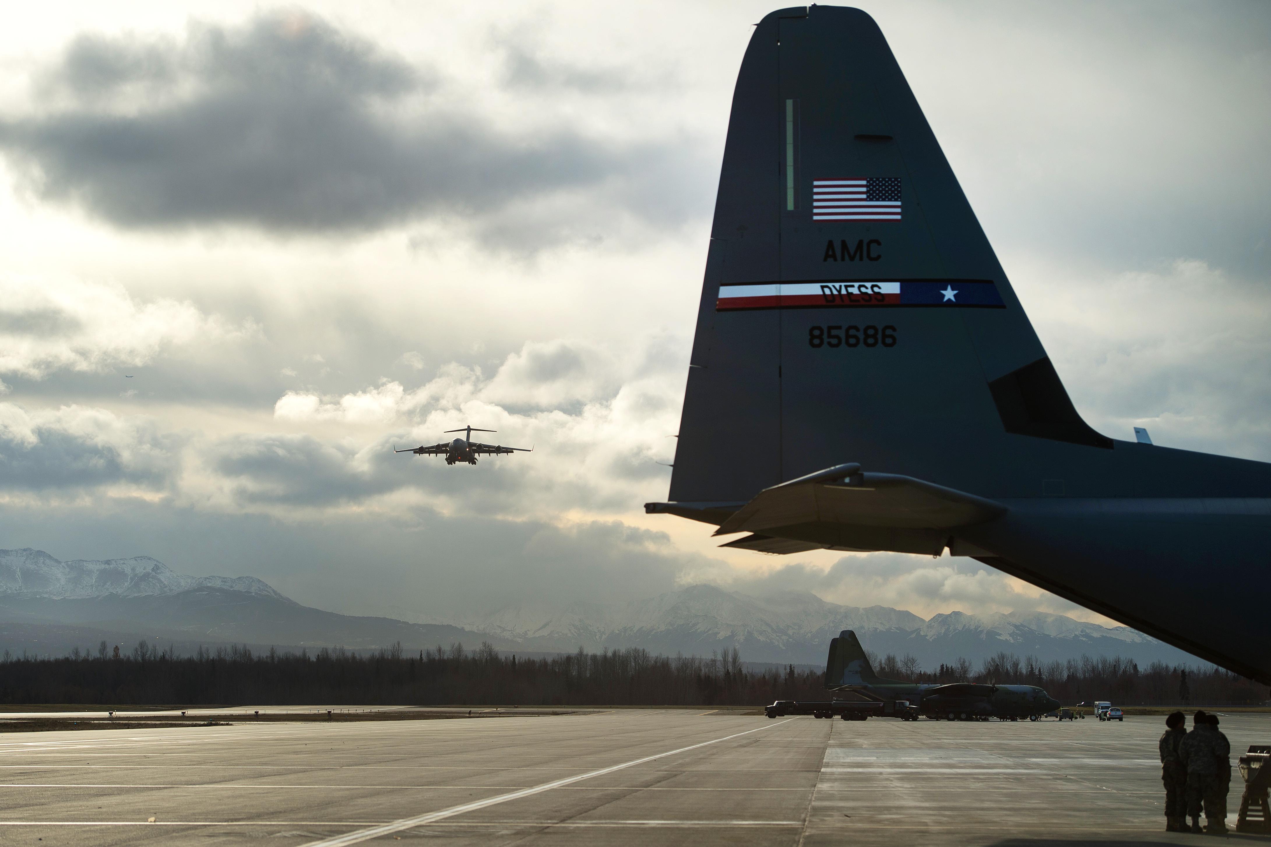 Approaching Globemaster | U.S. Department of War