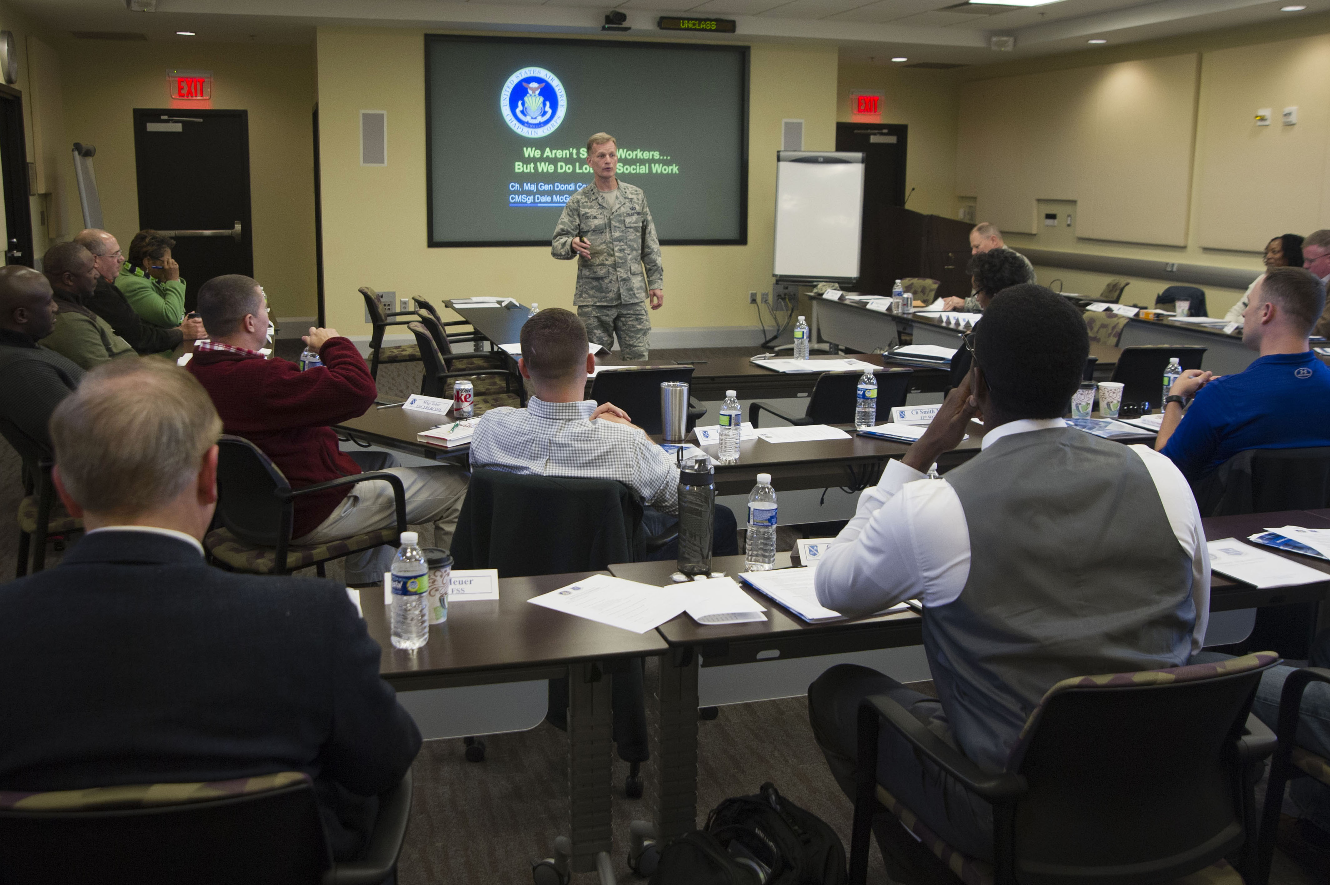 USAF Chief of Chaplians speaks at the AFDW Chaplian Corps Conference