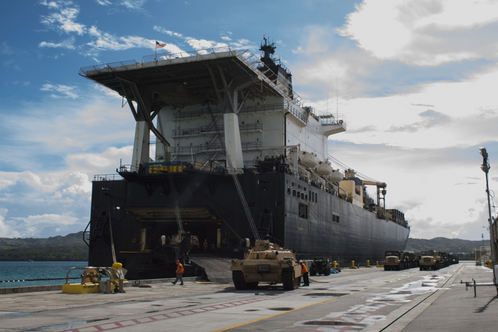 Marines Land in Apra Harbor to Offload Tanks, Equipment > U.S. Indo ...