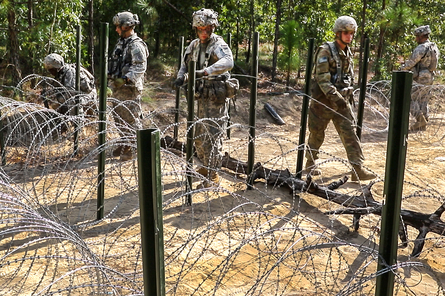 Concertina Obstacle | U.S. Department of War