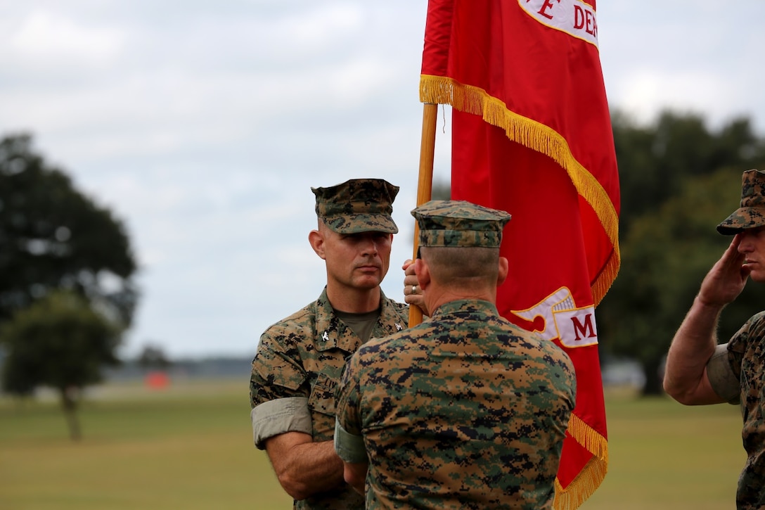Colonel Jeffrey Q. Hooks relinquished command of Marine Depot ...