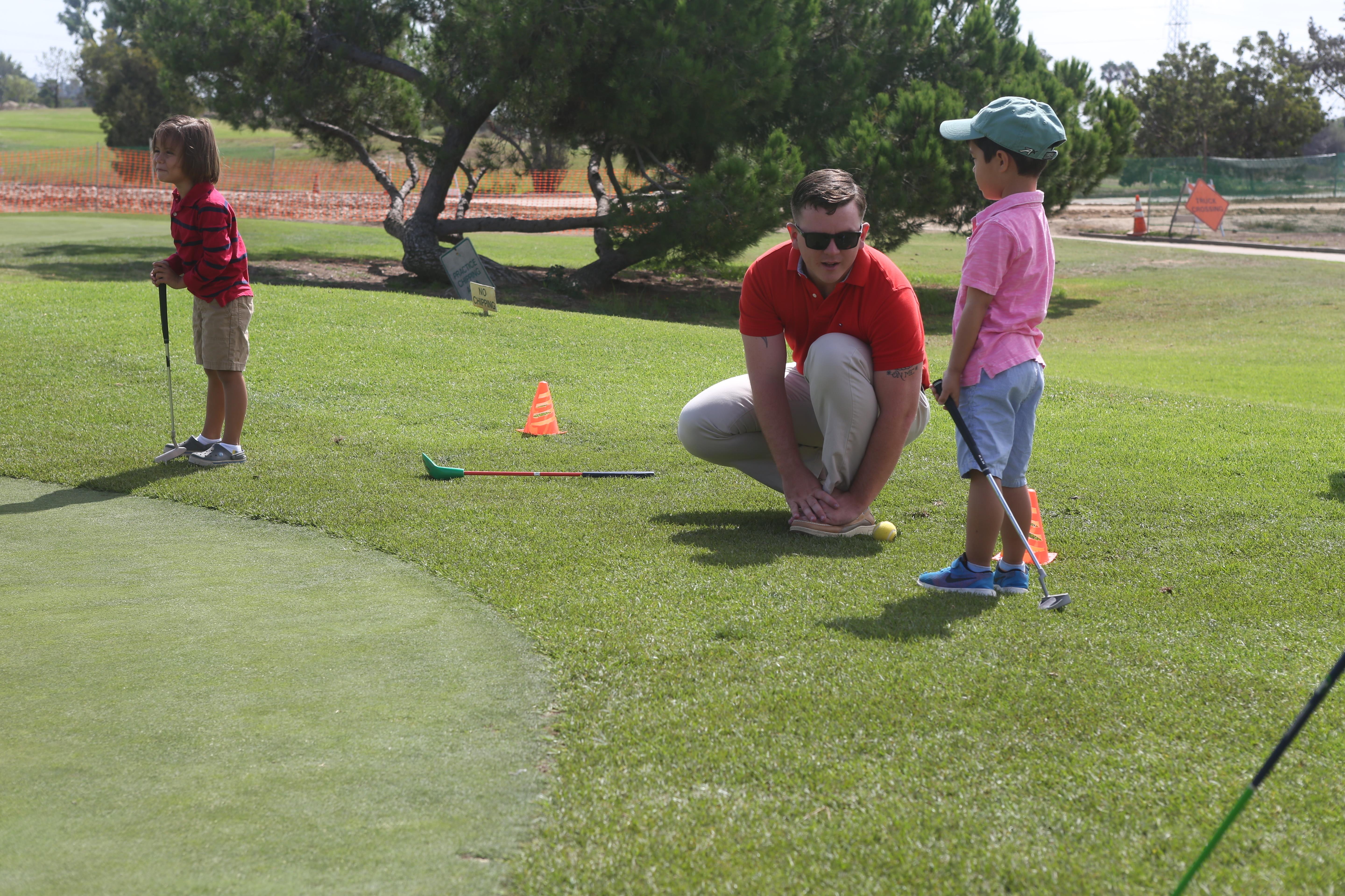 Service Members Share Core Values at Golf Clinic