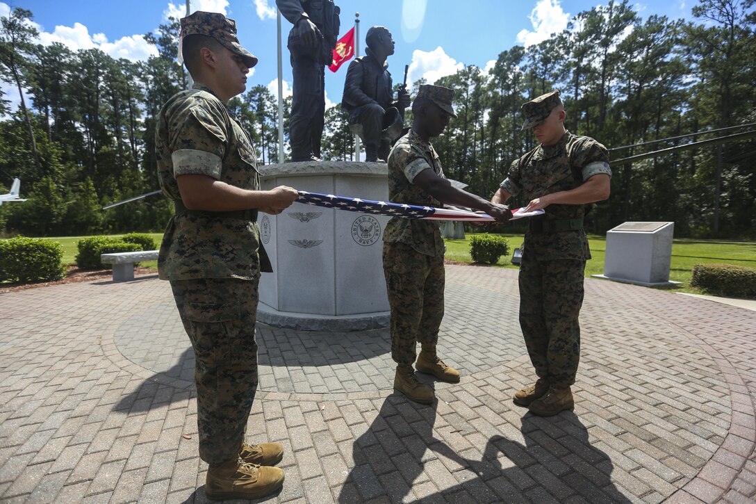 Flag folding ceremony honors fallen