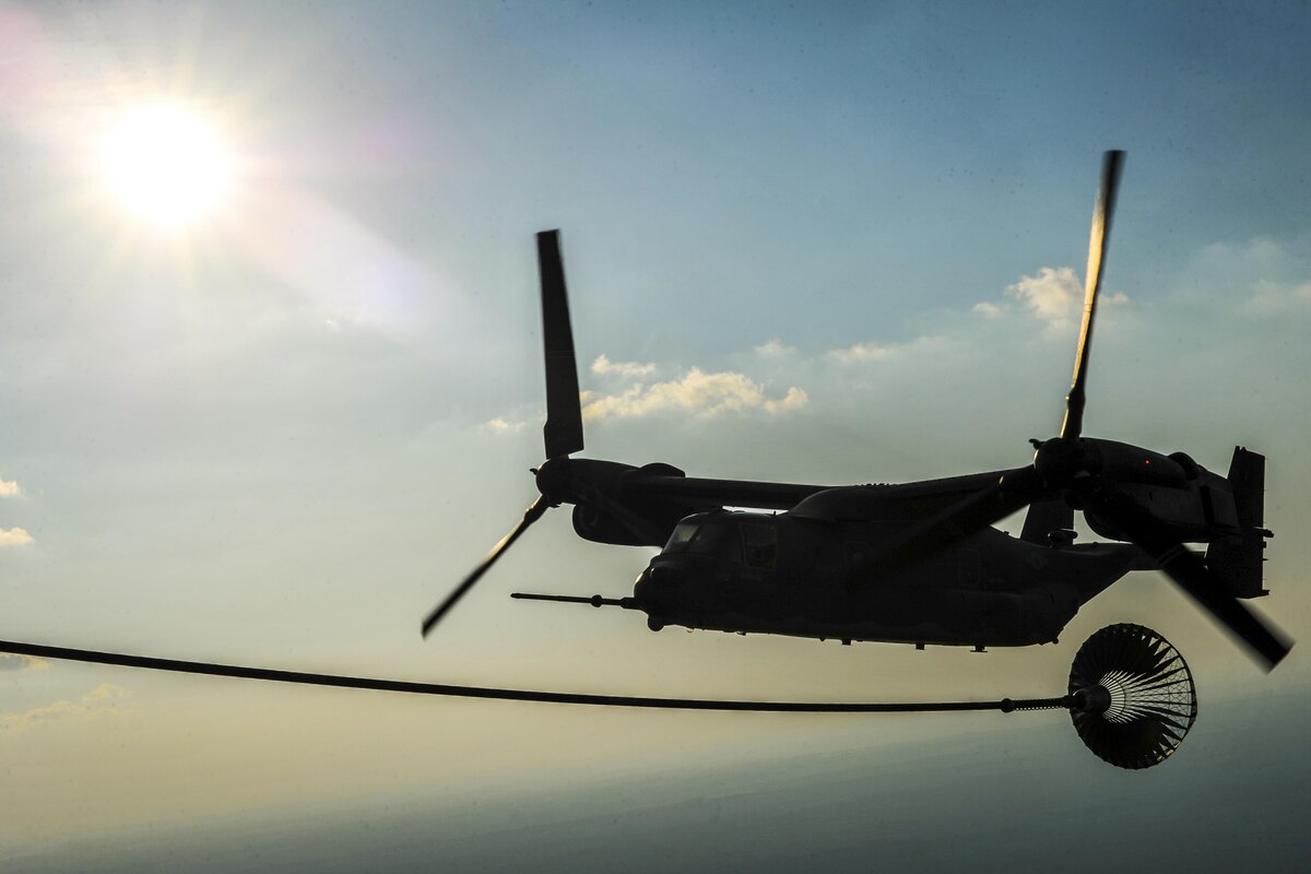 Ospreys' conduct air-to-air refueling mission > Hurlburt Field ...