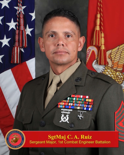 SgtMaj C. A. Ruiz > 1st Marine Division > Biography