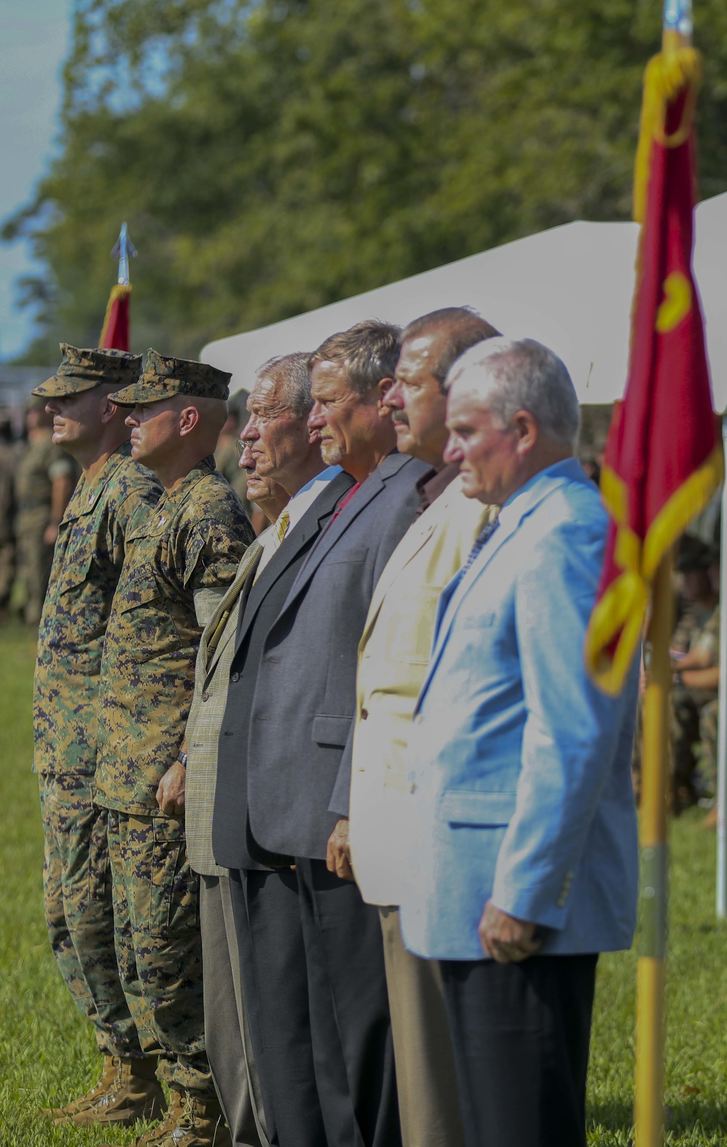 Marine Corps Engineer School hosts change of command ceremony