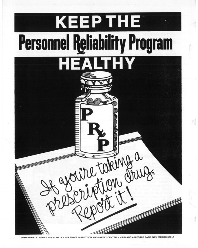 Keep the Personnel Reliability Program healthy