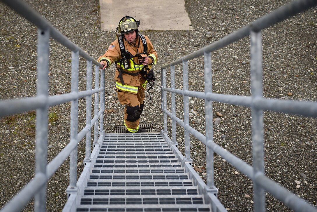 Air Force Firefighters Turn Up The Heat