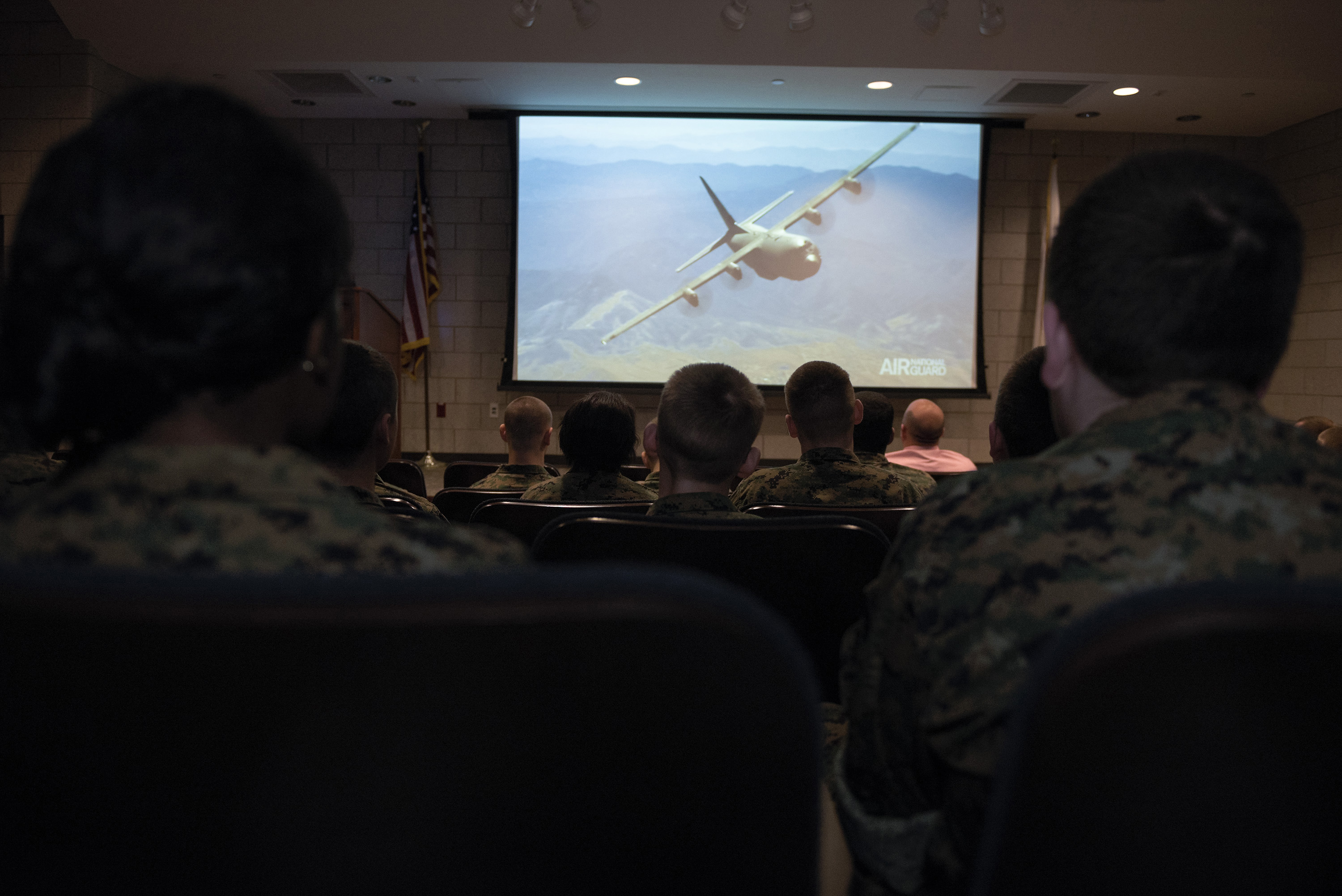 Marine Junior ROTC cadets experience Air National Guard mission