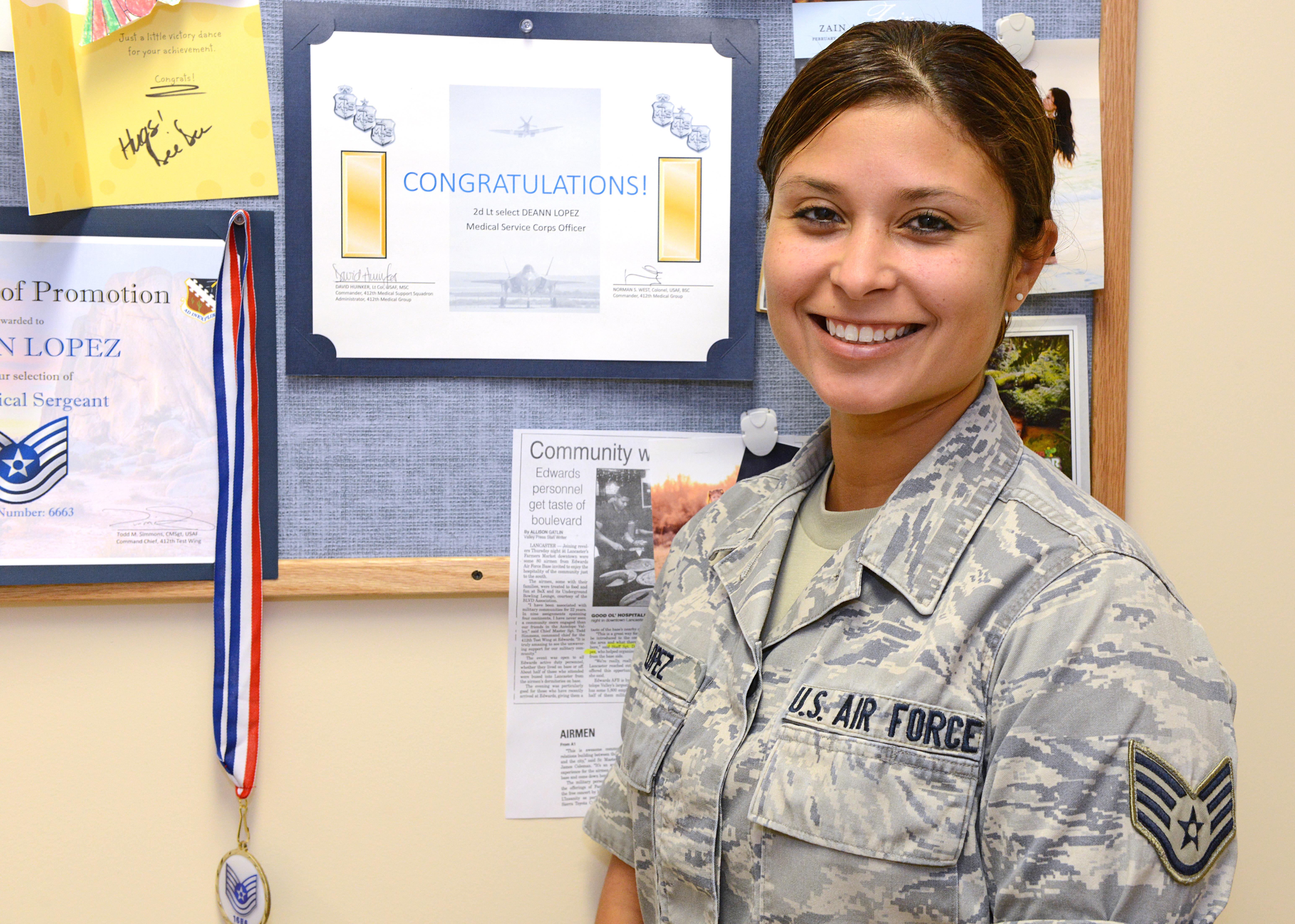 Hard work earns commission for Edwards staff sergeant > Edwards Air ...