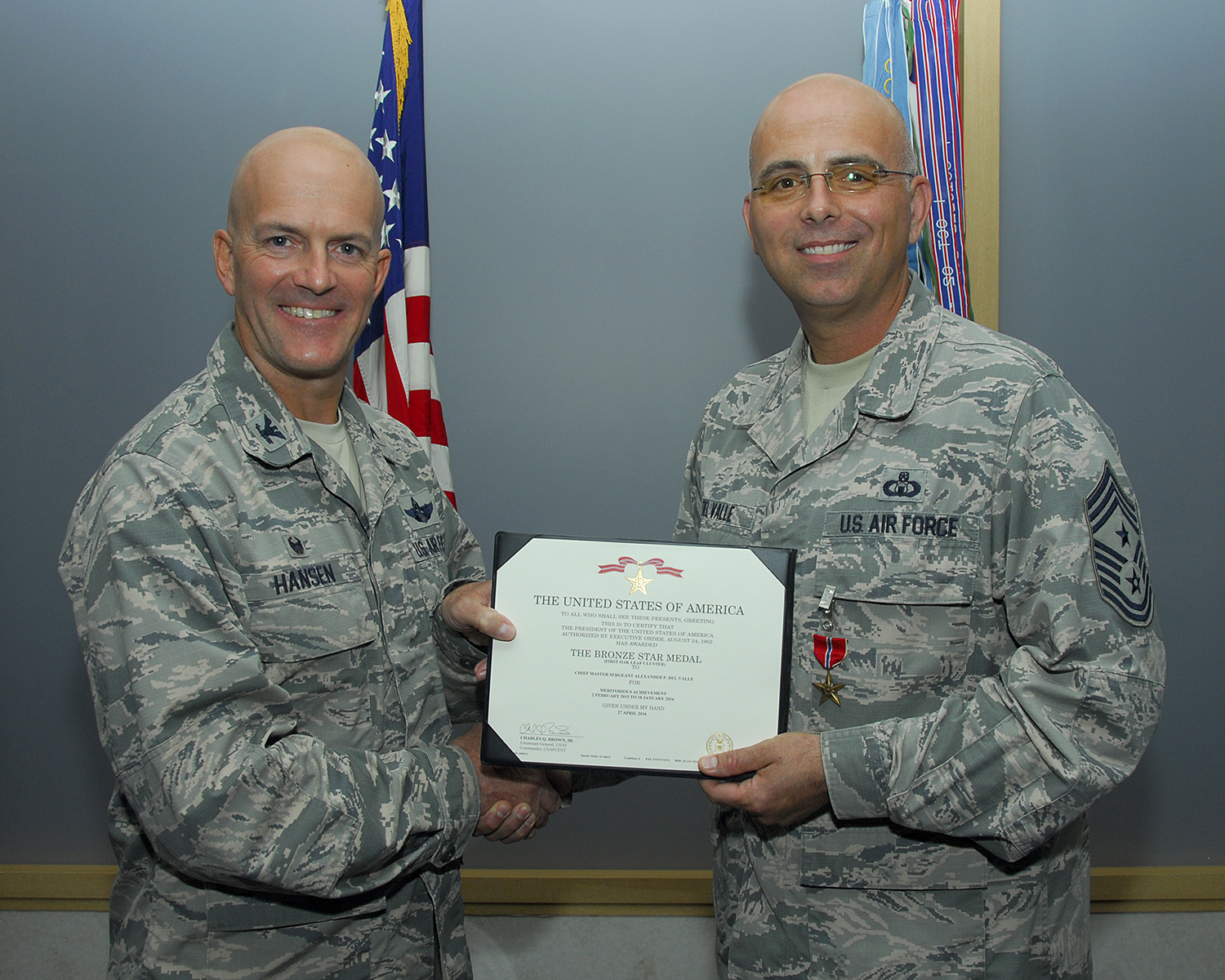 “Mustang” command chief receives Bronze Star > Osan Air Base > Article ...
