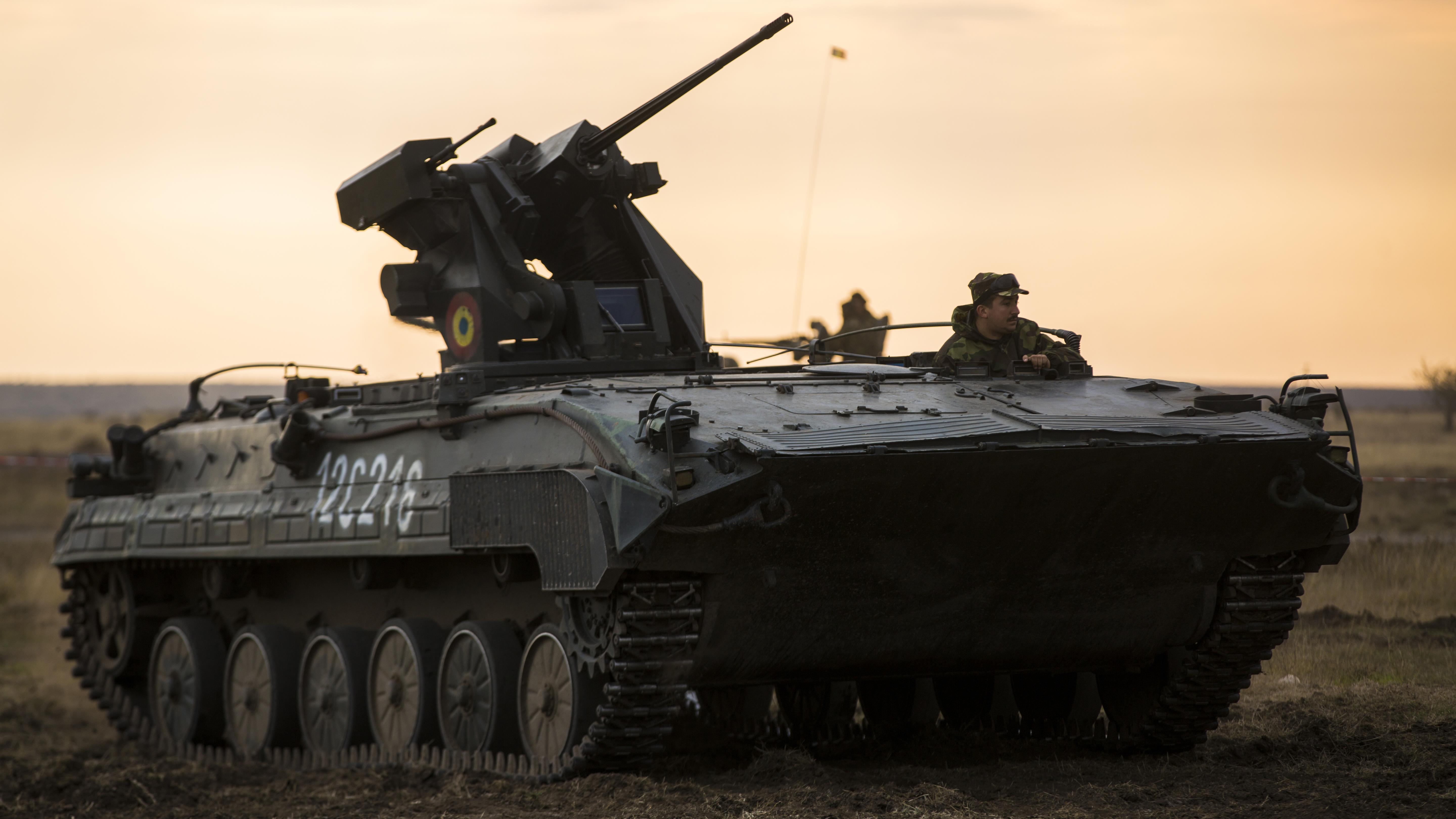 Romanian tanks support multinational exercise
