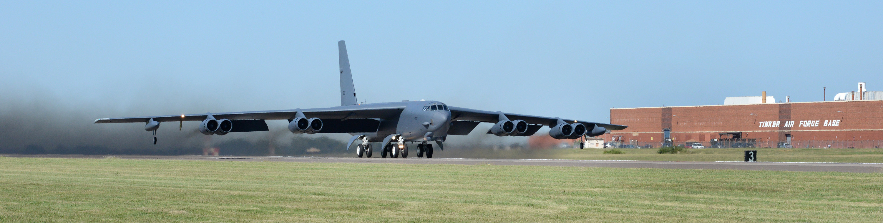 B-52H, 61-007, 'Ghost Rider' departs Tinker AFB, Okla.