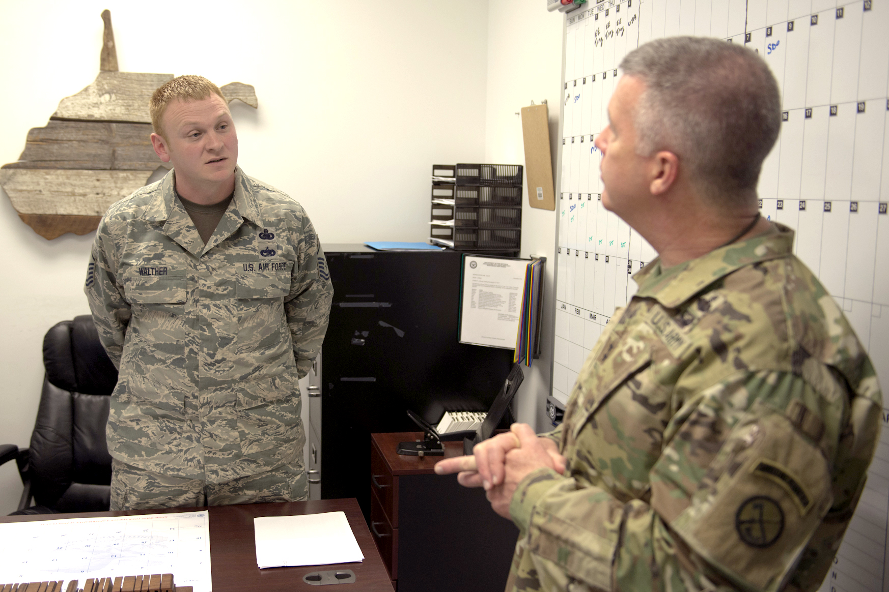 State's adjutant general drills with wing