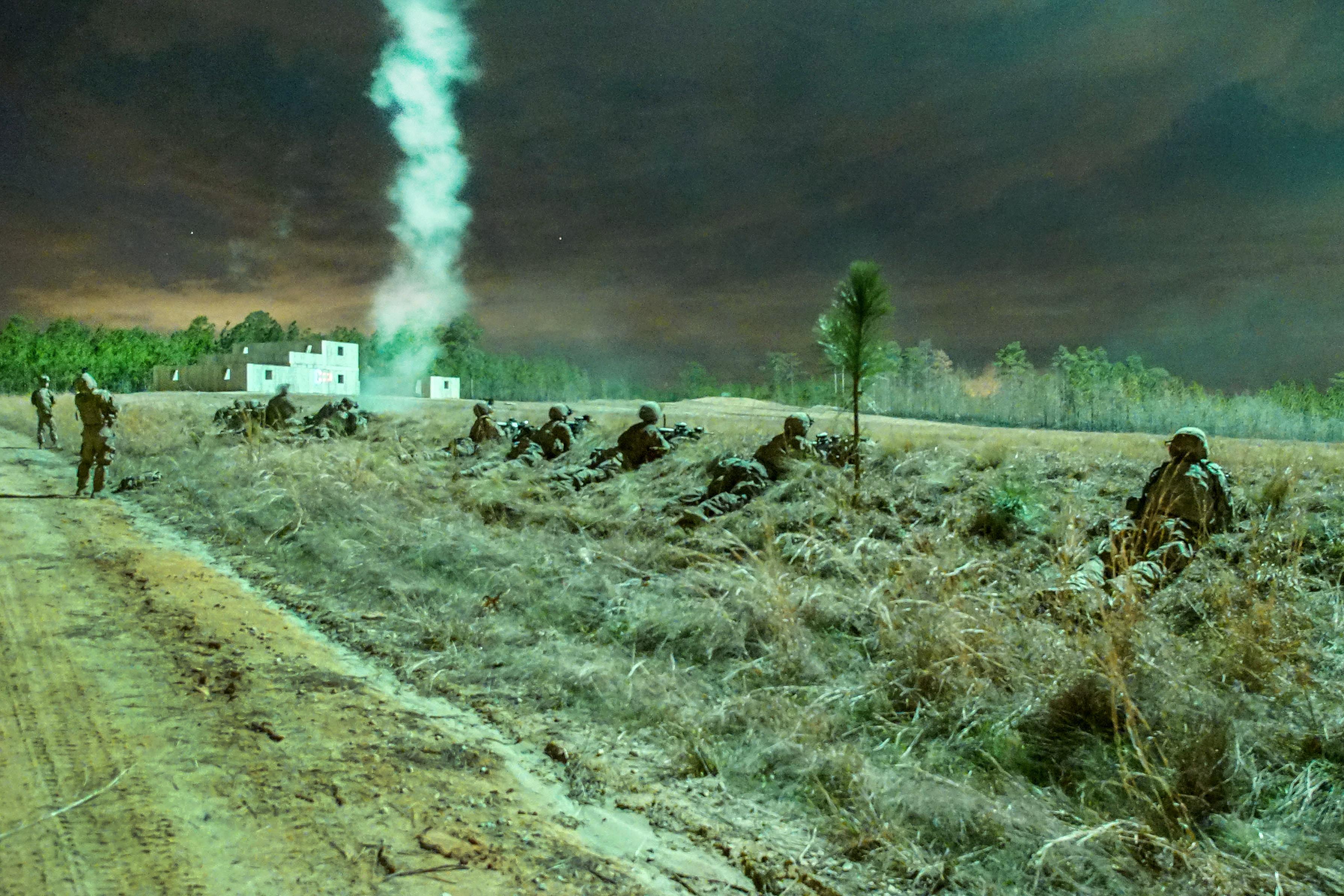 Night fire | U.S. Department of War