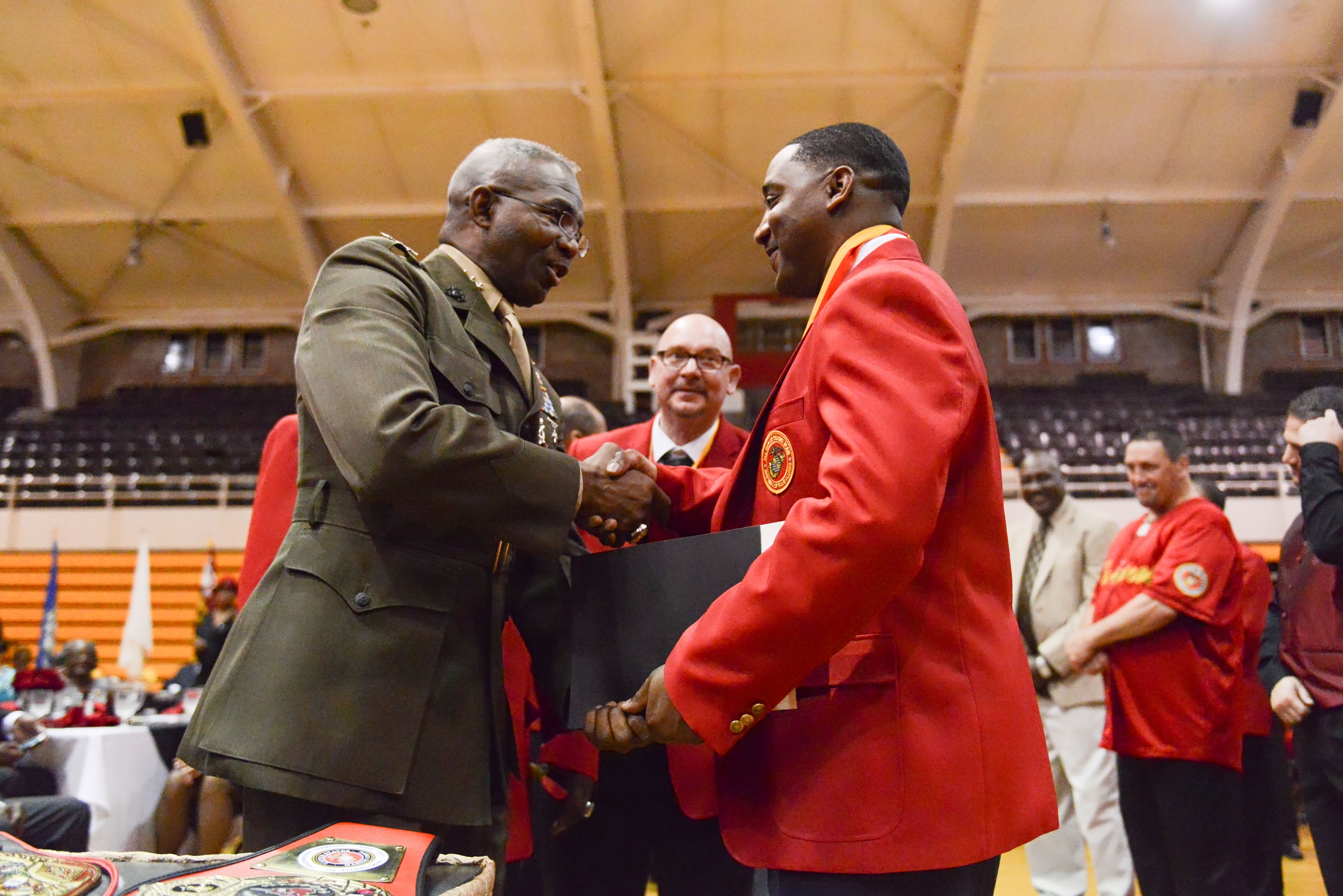 Marine gets inducted into the All-Marine Boxing Hall of Fame
