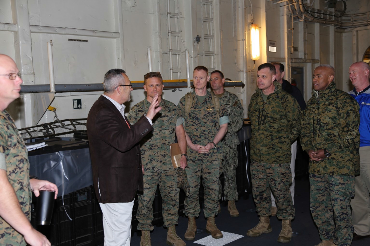 Aboard the USNS Sacagawea