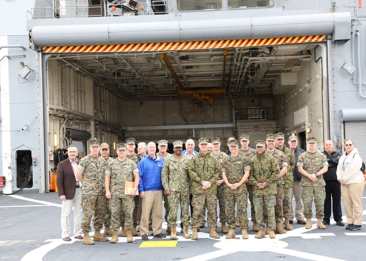 Flight deck aboard the USNS Sacagawea