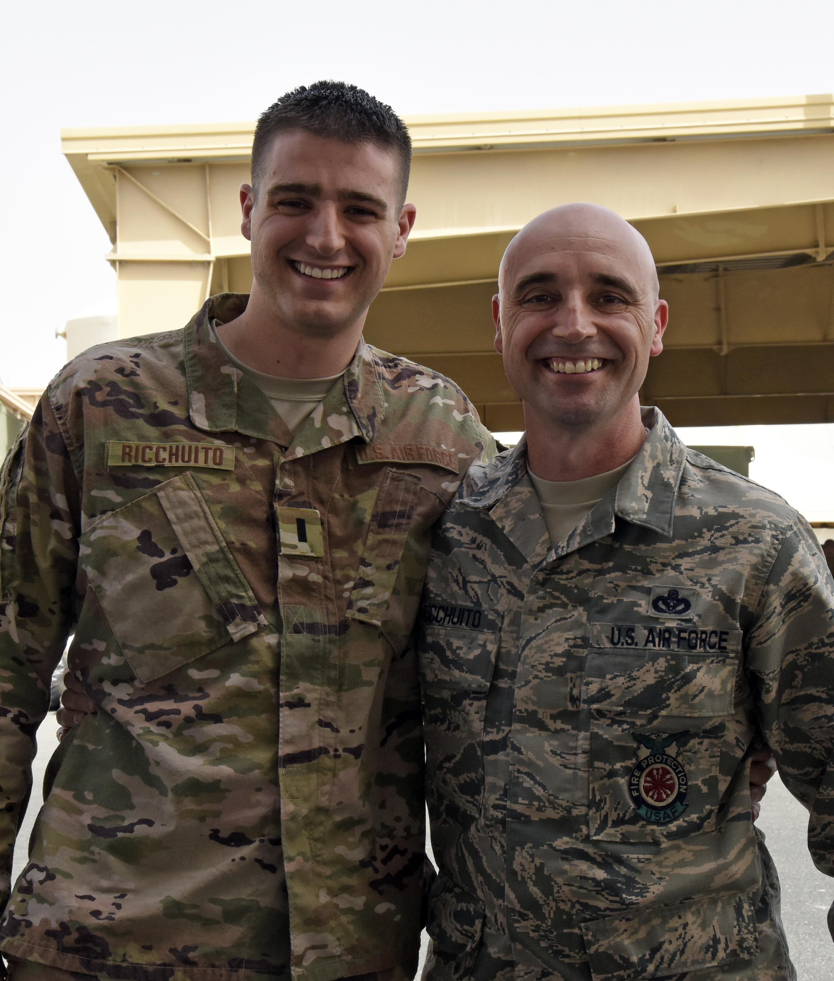 Father, son reunited during first, last deployment > U.S. Air Forces ...