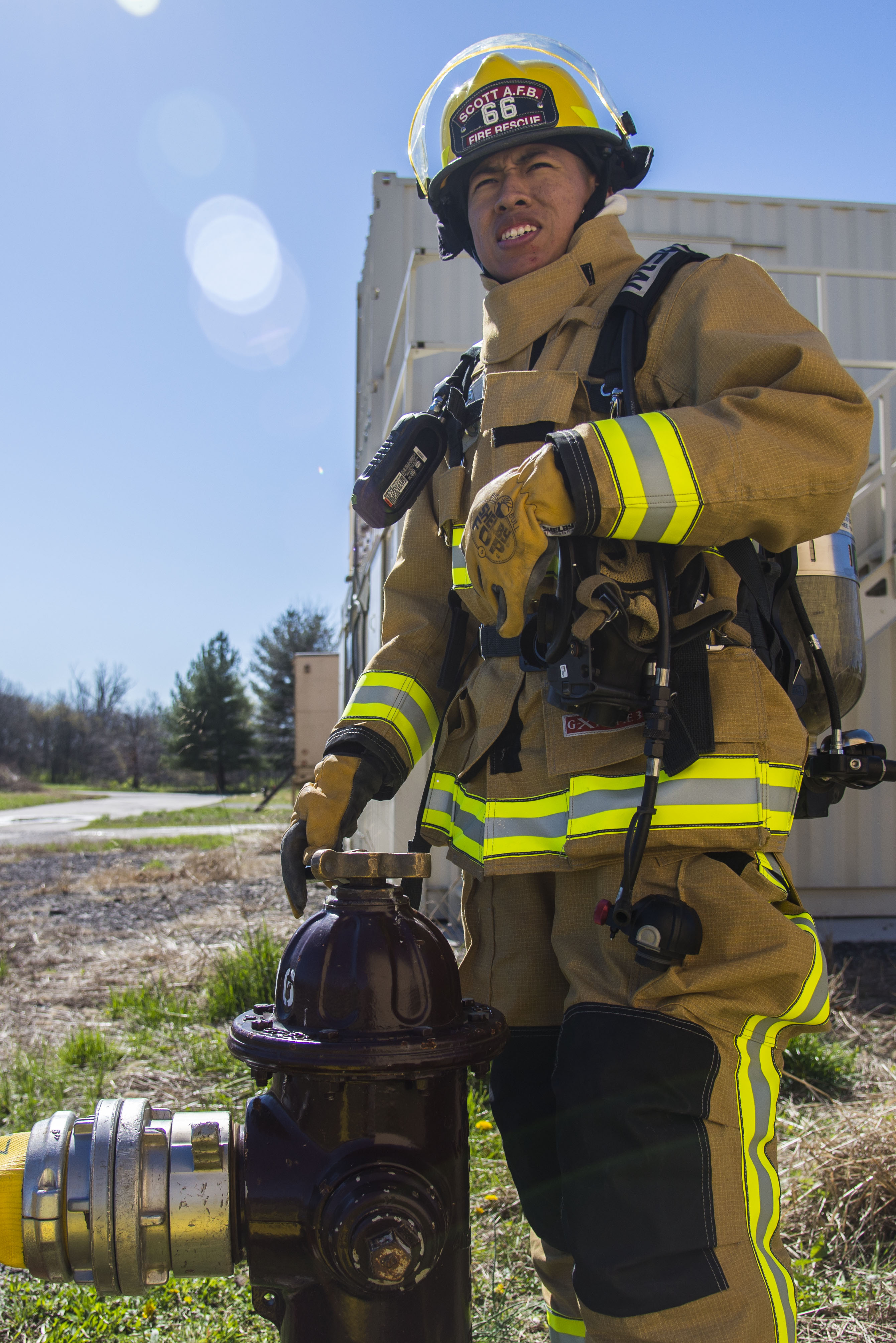 375th CES performs drills in new, state-of-the-art structural gear