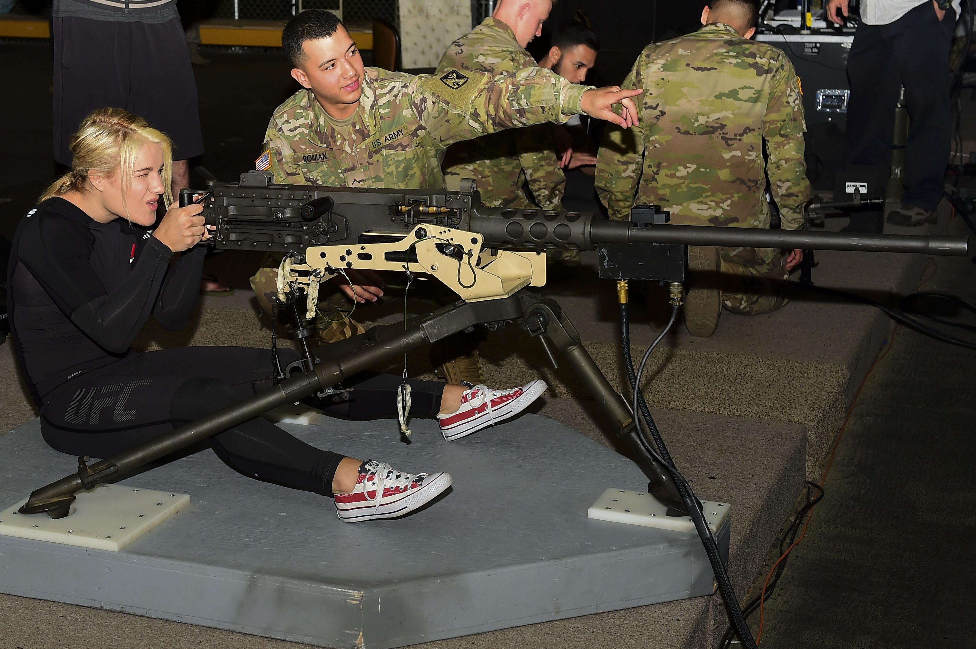 A world away: UFC fighter and Soldier reunite